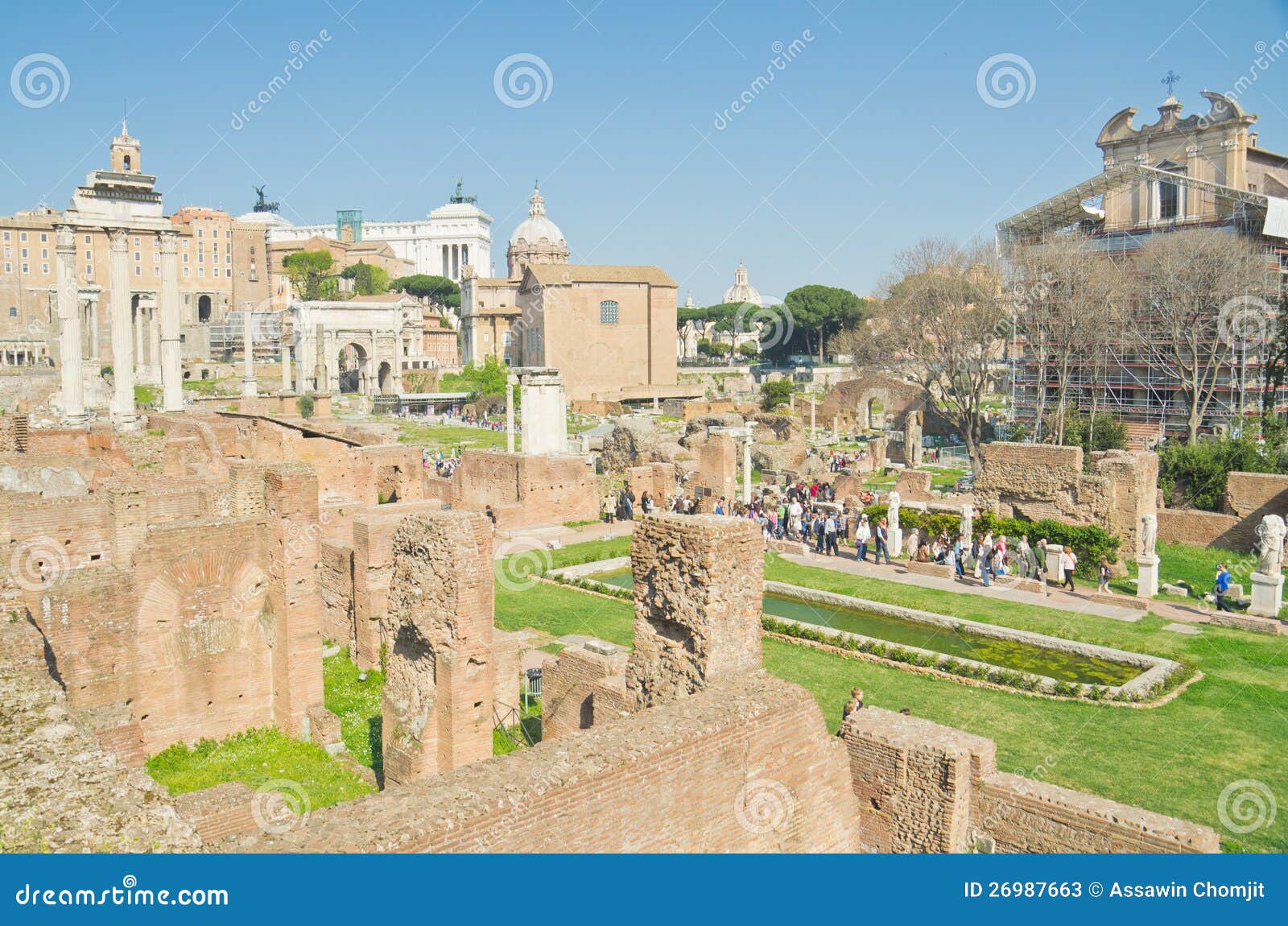 Roman Forum stock image. Image of landscape, column, italy - 26987663