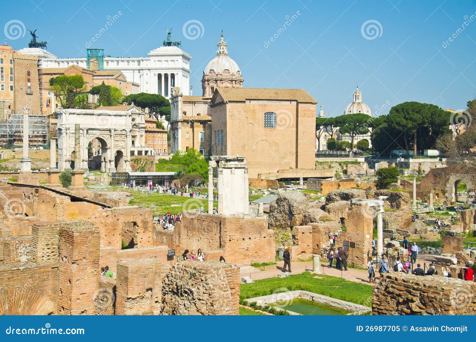 Roman Forum editorial image. Image of archaeological - 26987705
