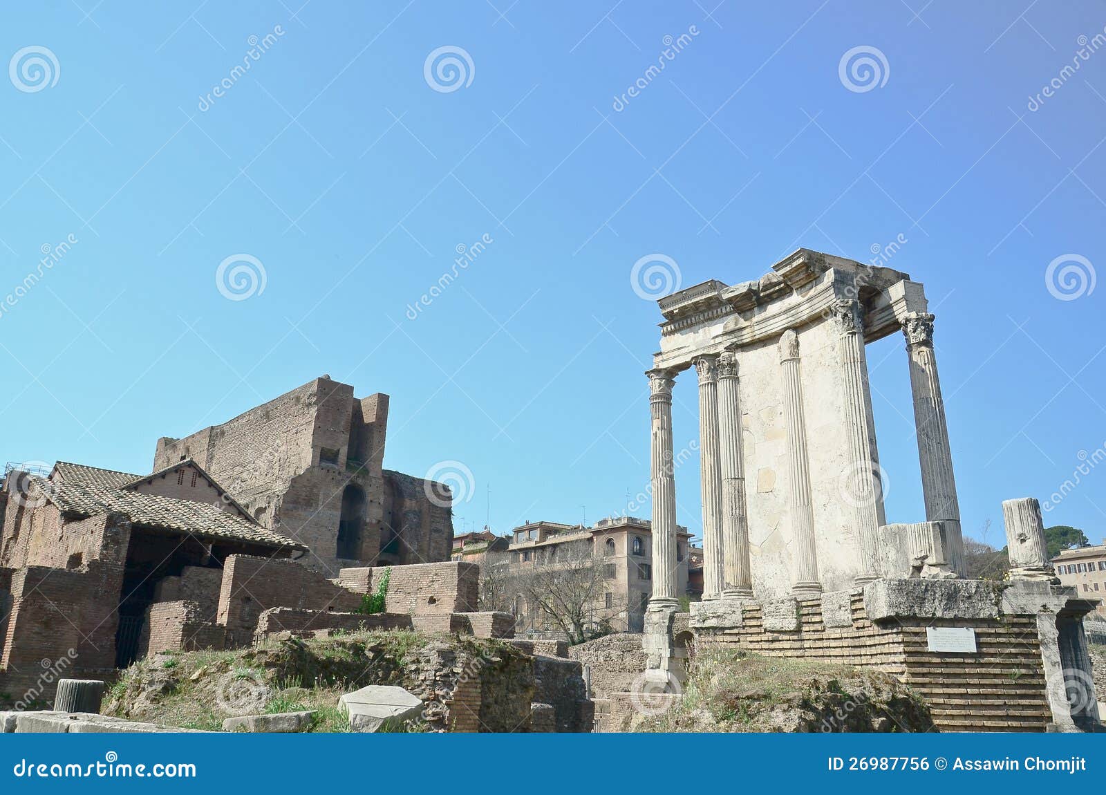 Roman Forum stock photo. Image of sculpture, historic - 26987756
