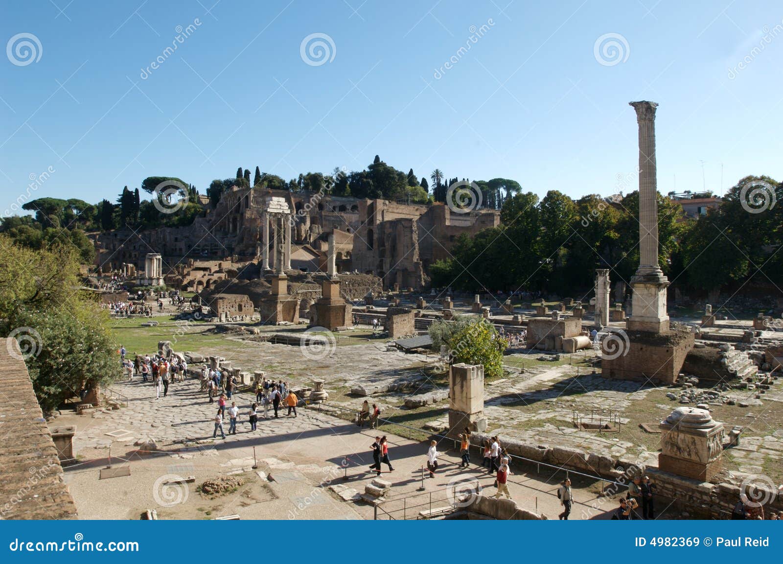 Roman Forum stock image. Image of journey, history, destinations - 4982369