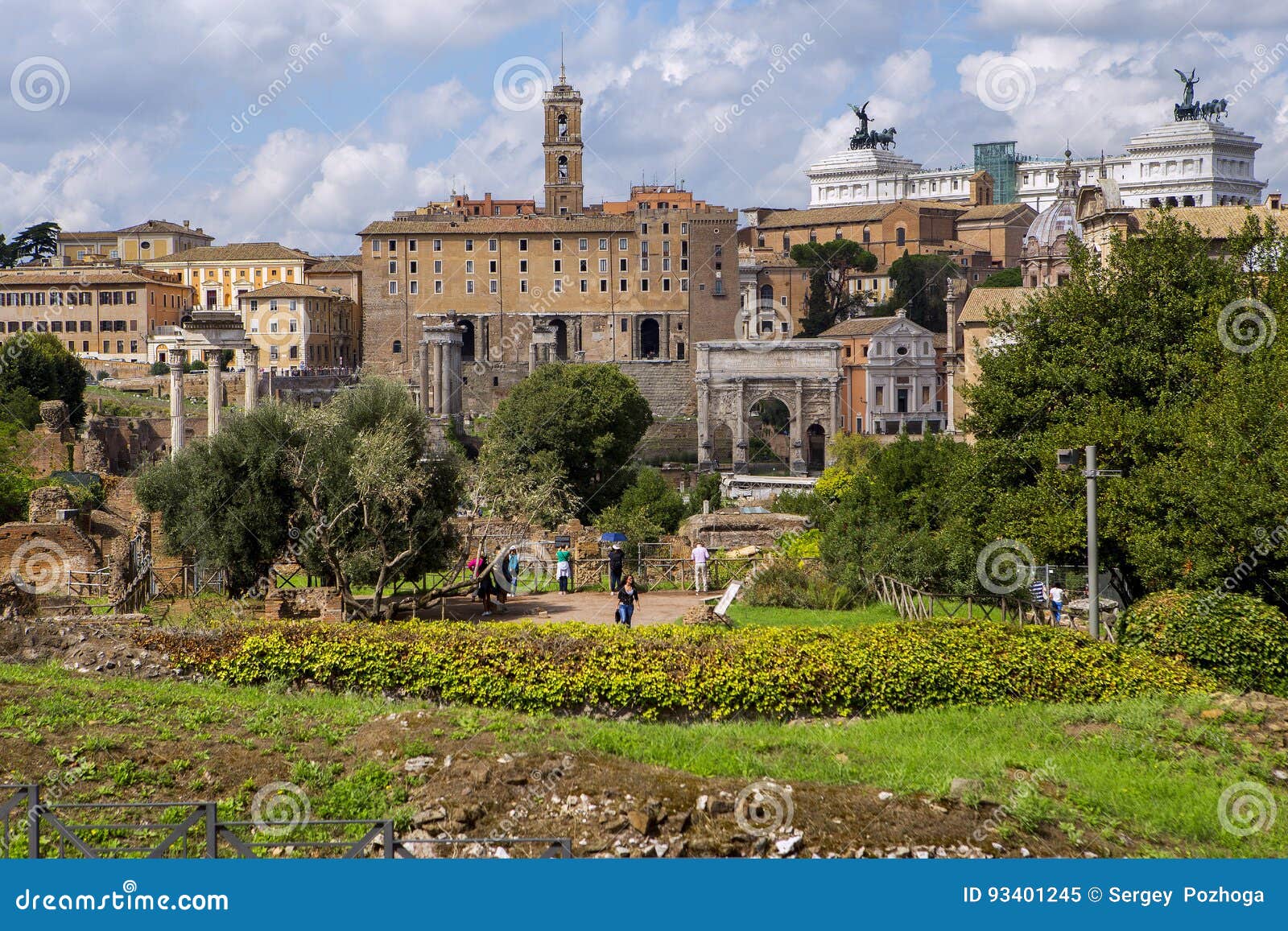 Roman Forum, altes Rom redaktionelles bild. Bild von nave - 93401245