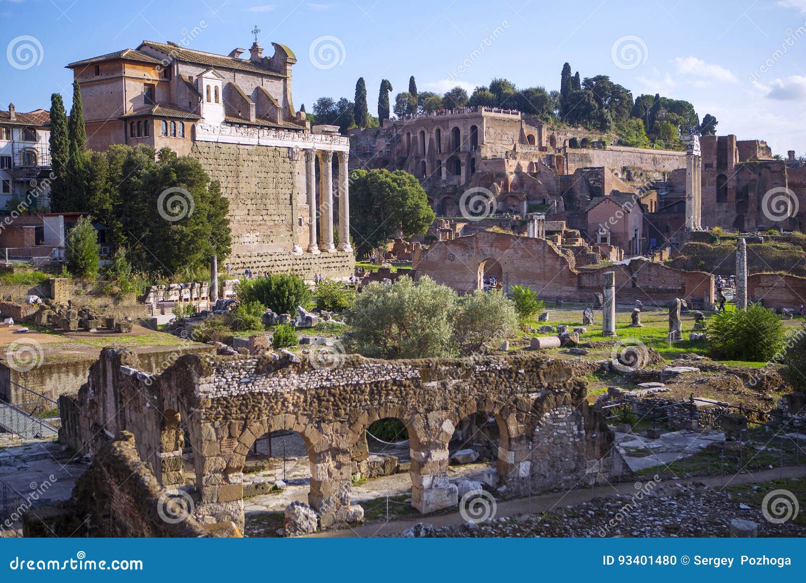 Roman Forum, altes Rom redaktionelles bild. Bild von wiederbelebung ...