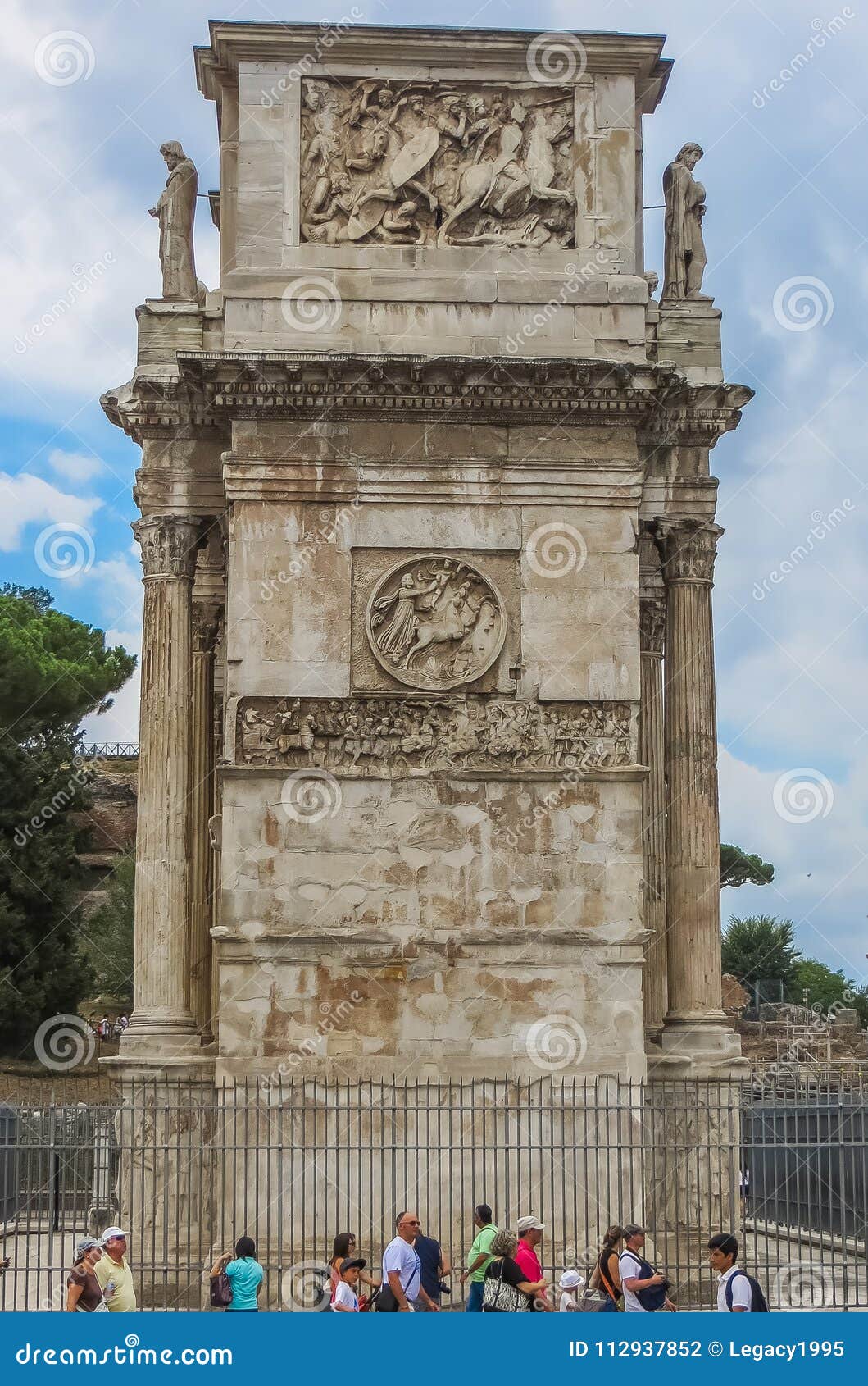 Roman Forum - Arch of Constantine Side View Editorial Photography ...