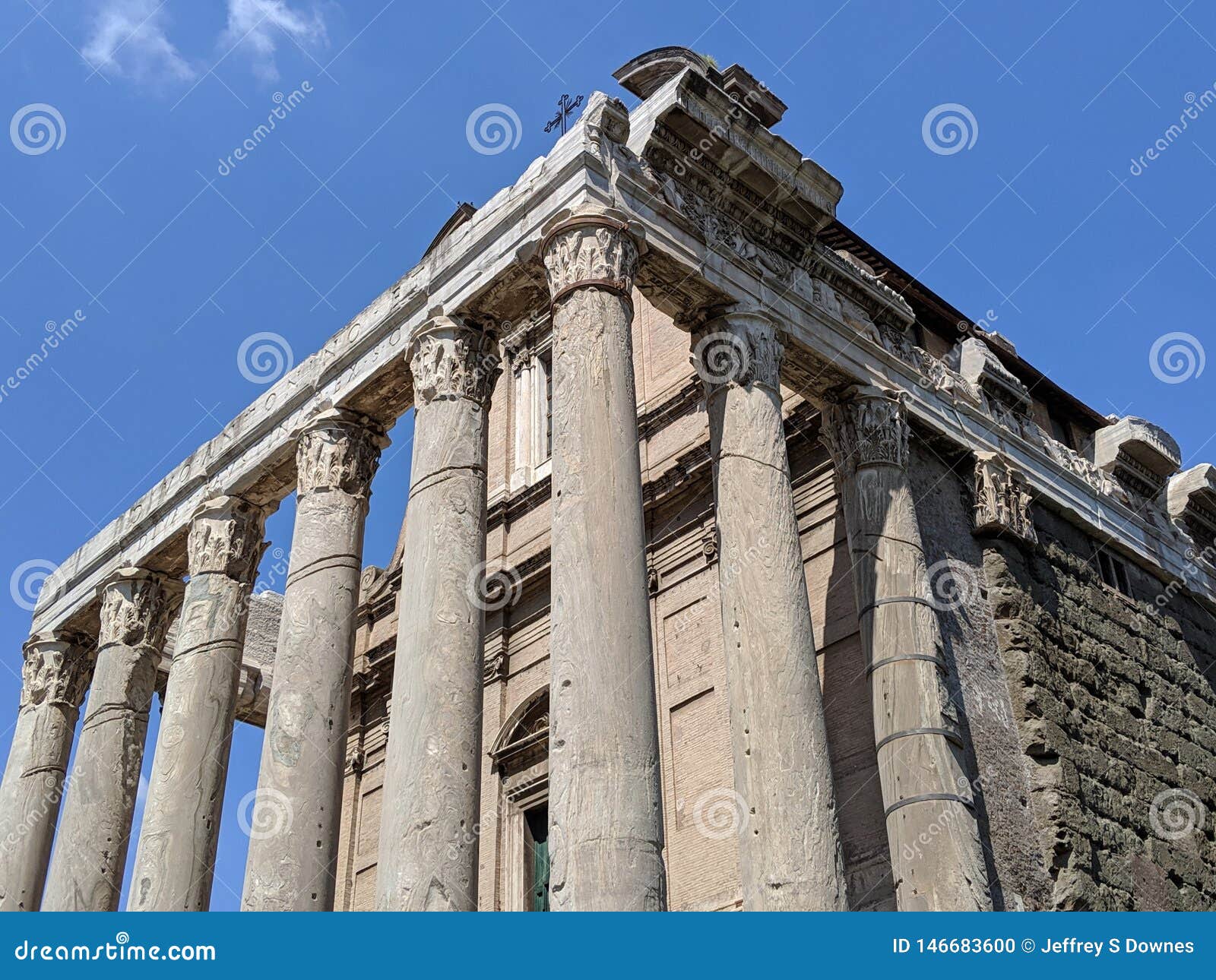 Roman Forum Building with Columns Stock Photo - Image of rome, forum ...