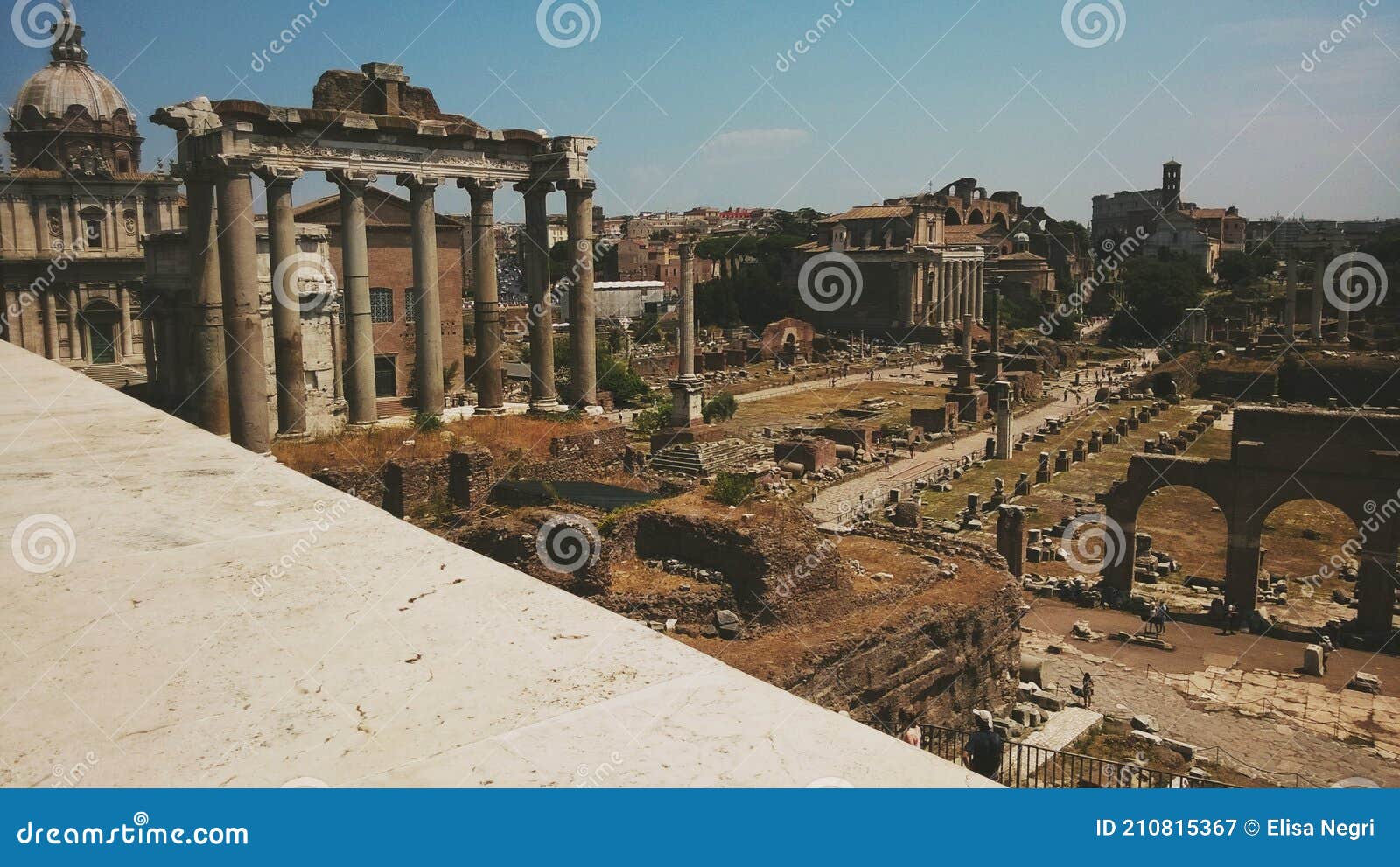 Roman Forum Buildings Still Standing Stock Image - Image of standing ...