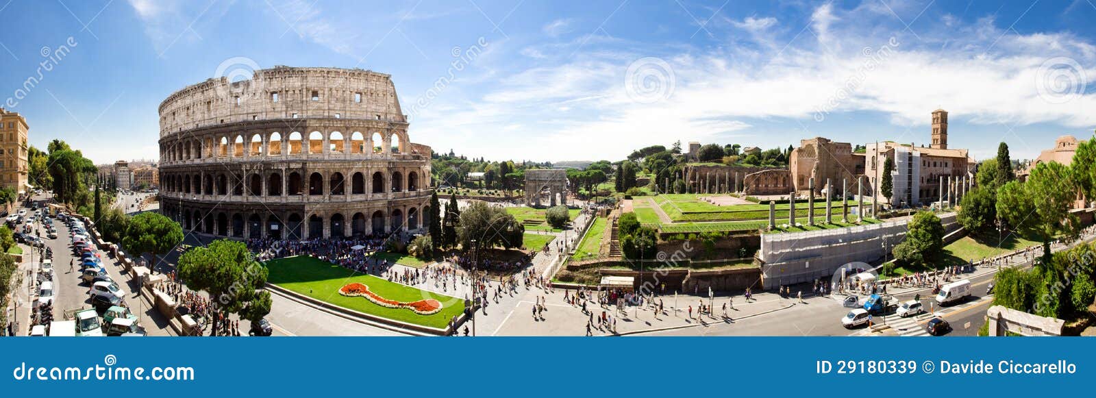 Roman Forum and Colosseum stock image. Image of christian - 29180339