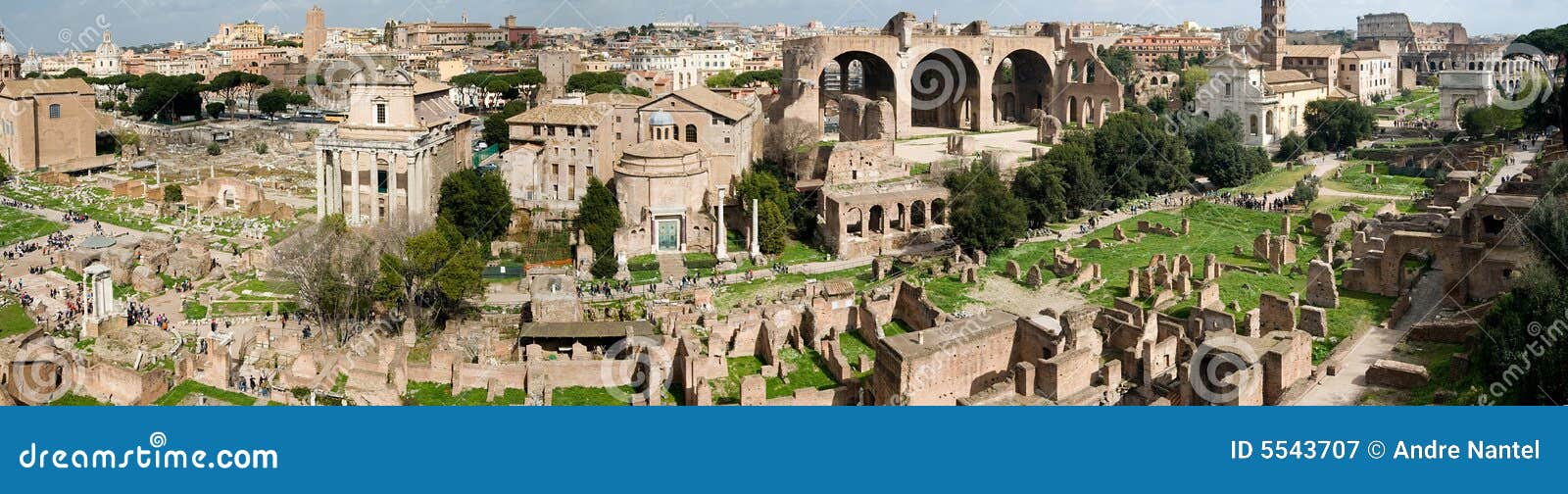 Roman Forum Panorama stock image. Image of travel, civilization - 5543707