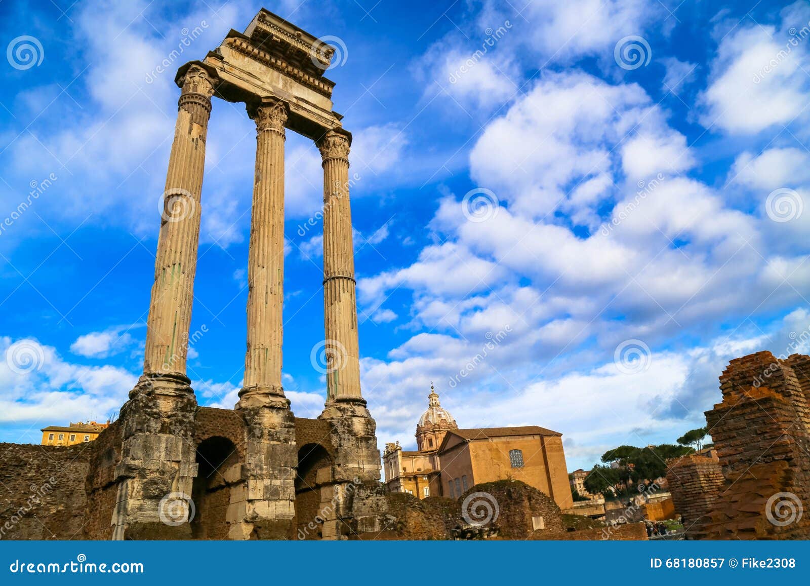 The Roman Forum stock image. Image of place, roman, ancient - 68180857
