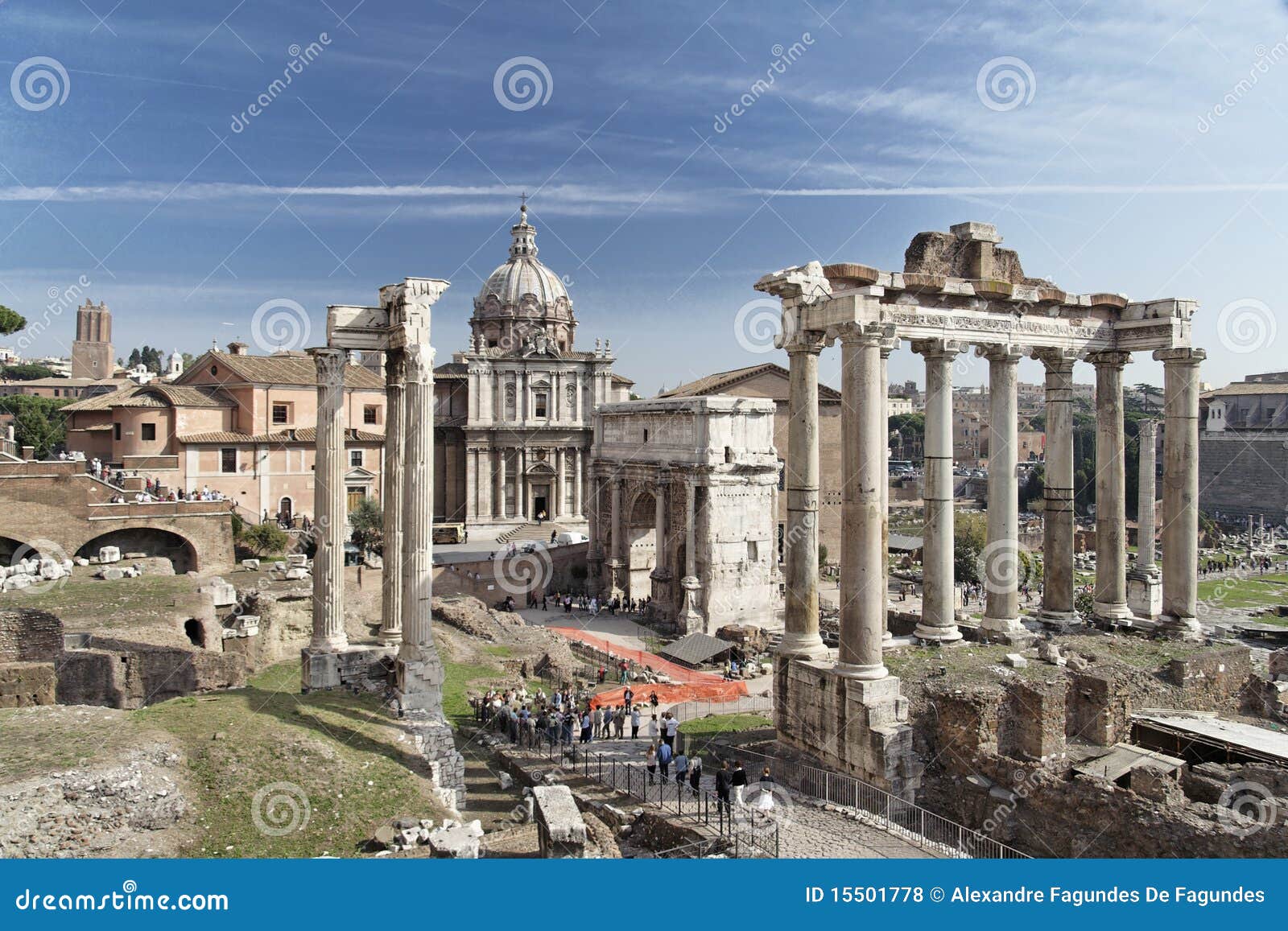 Roman Forum Rome stock photo. Image of arches, ruins - 15501778