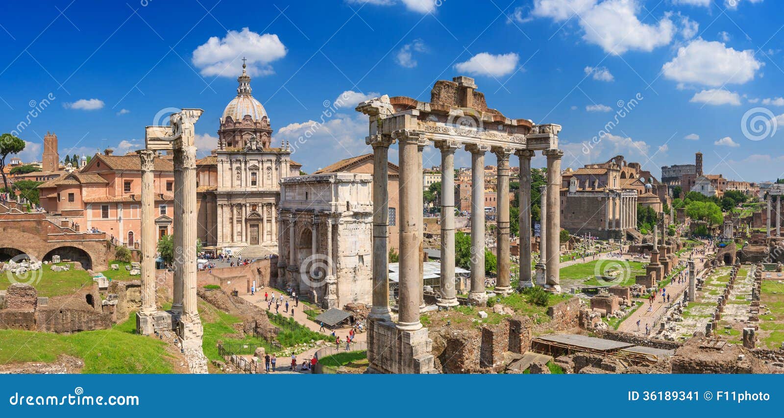 Roman Forum in Rome stock image. Image of panorama, italy - 36189341