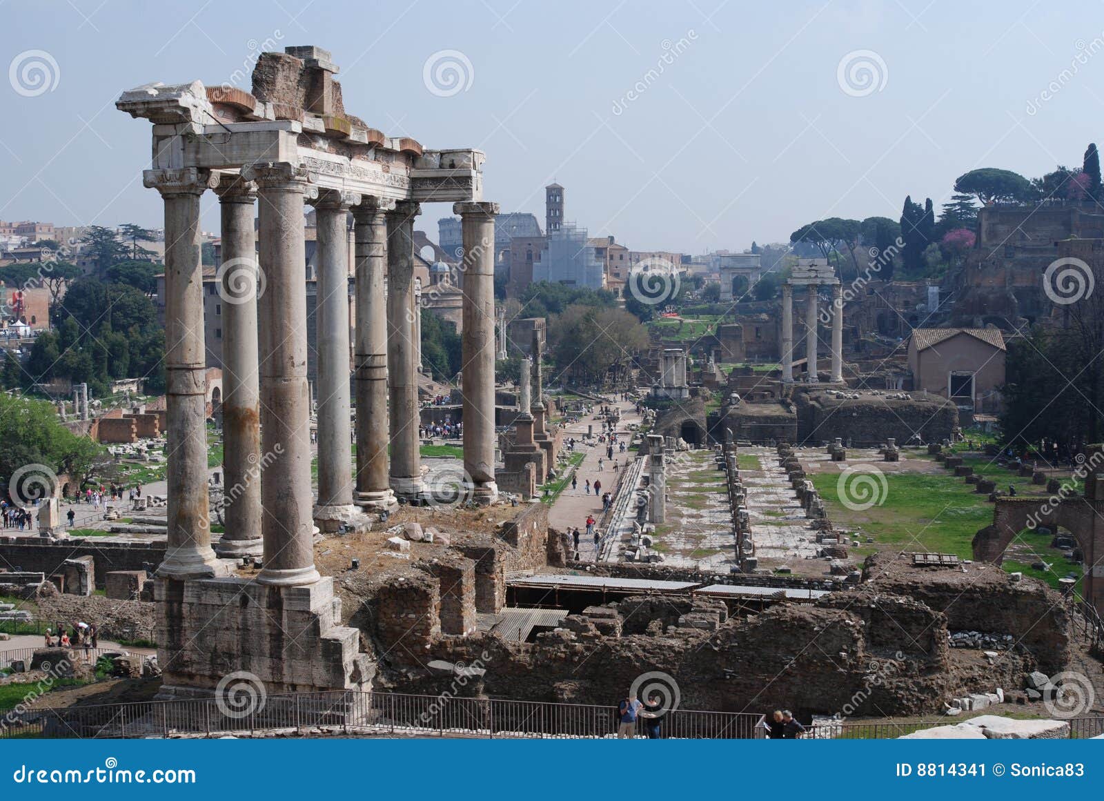 Roman Forum ruins stock image. Image of classic, greece - 8814341