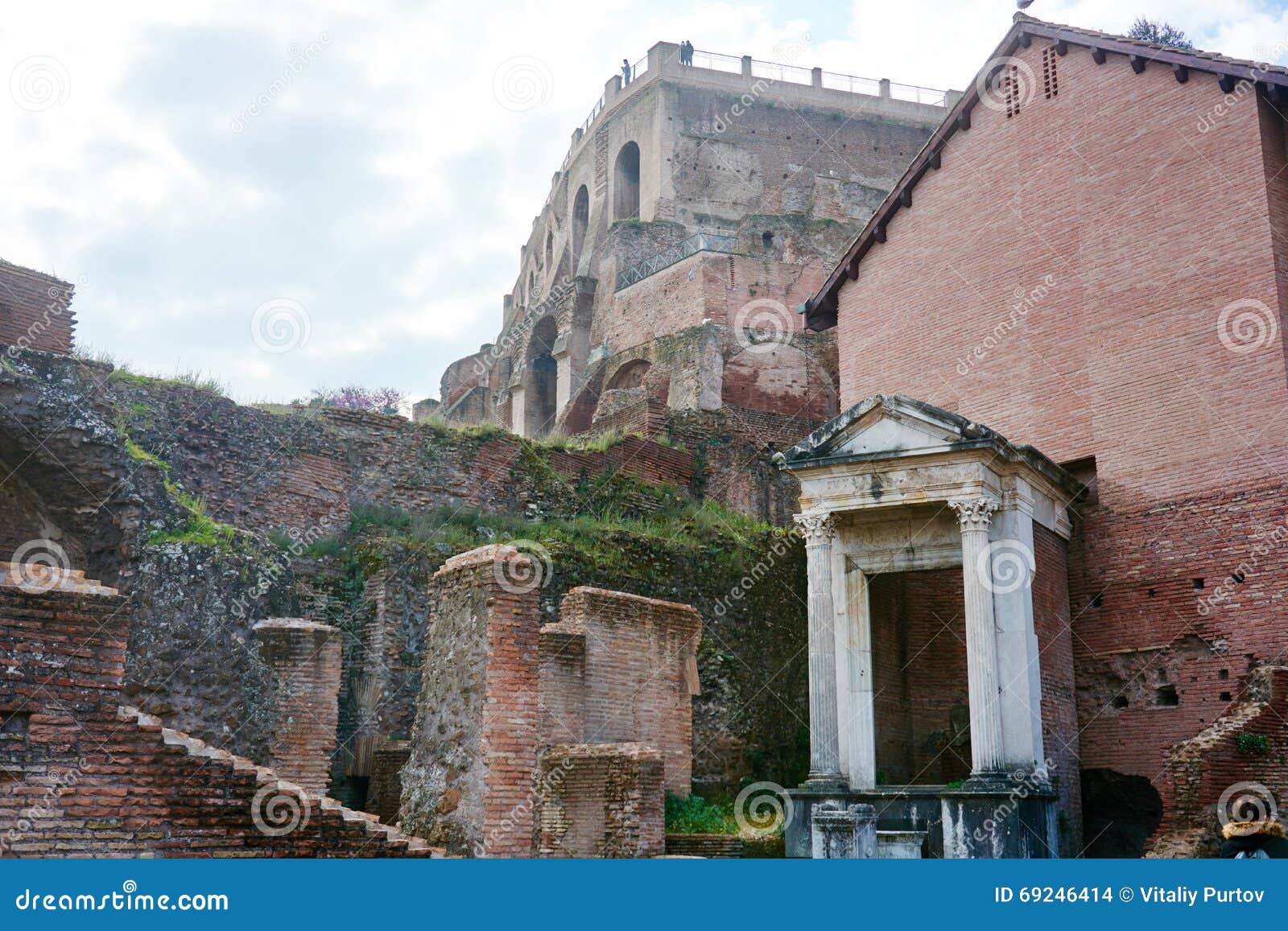 Roman forum stock photo. Image of city, landscape, imperial - 69246414