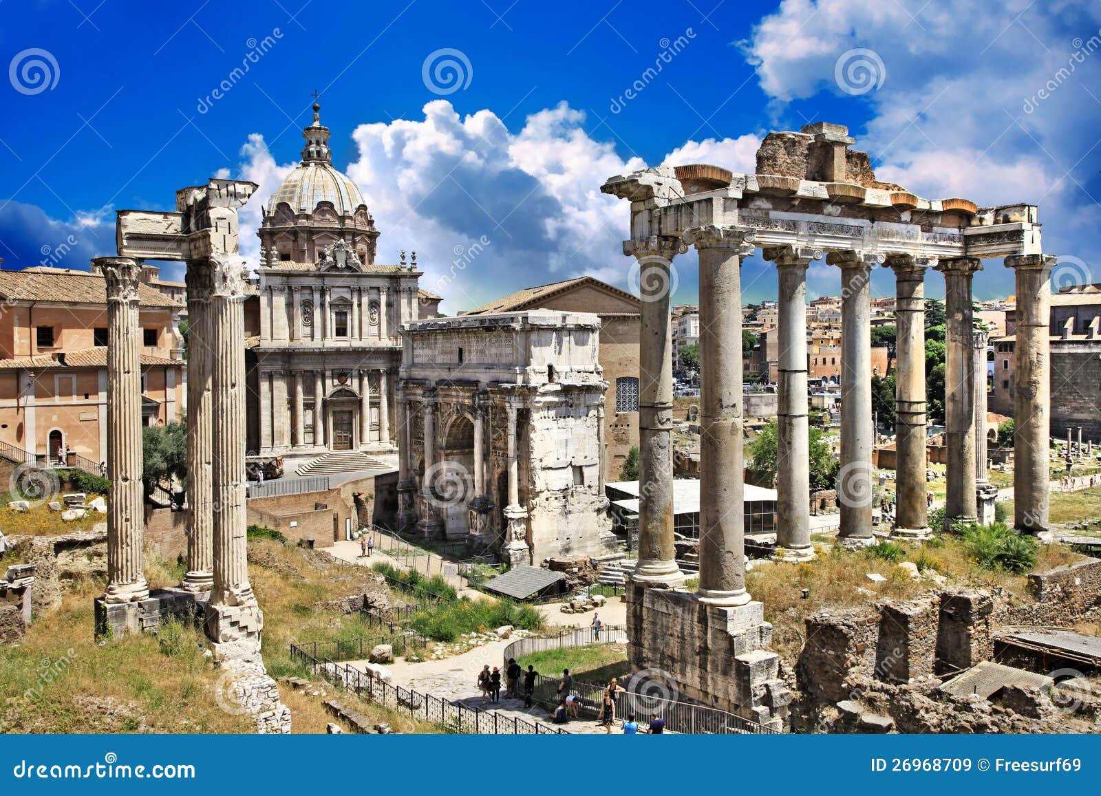 Roman forums stock image. Image of european, duality - 26968709