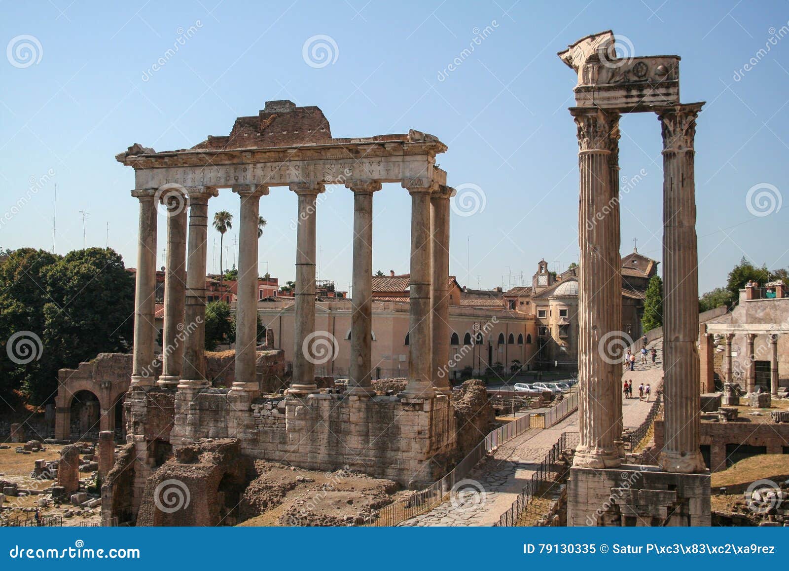 Roman forums stock image. Image of tourism, columns, travel - 79130335