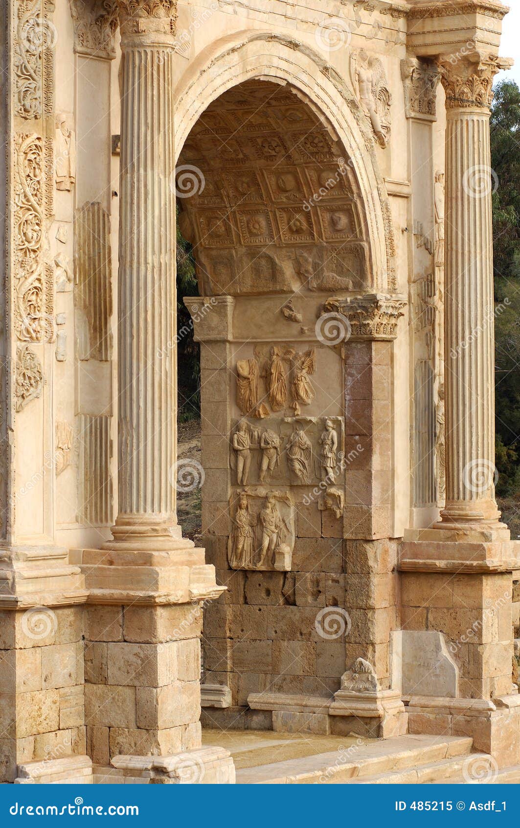 Roman Gate stock image. Image of severus, ancient, building - 485215