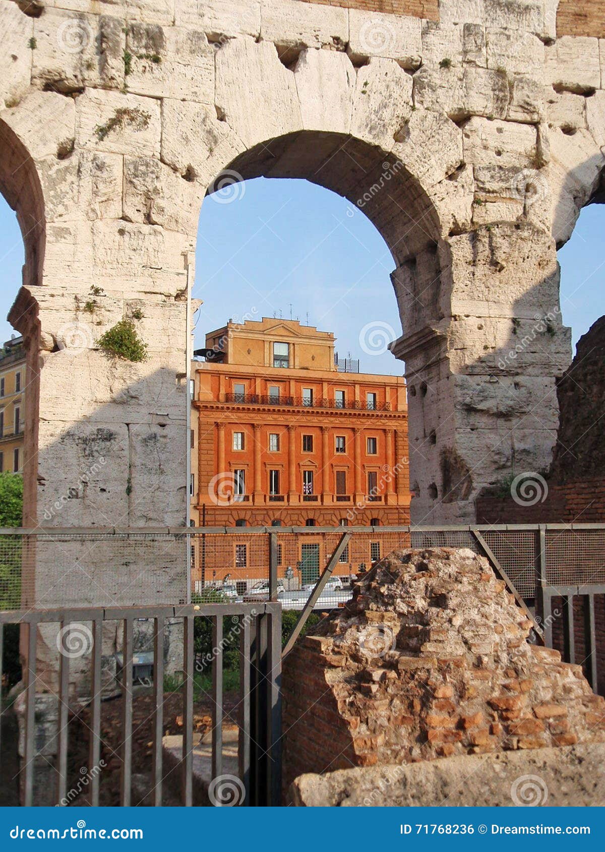 Roman gate stock photo. Image of view, architecture, door - 71768236