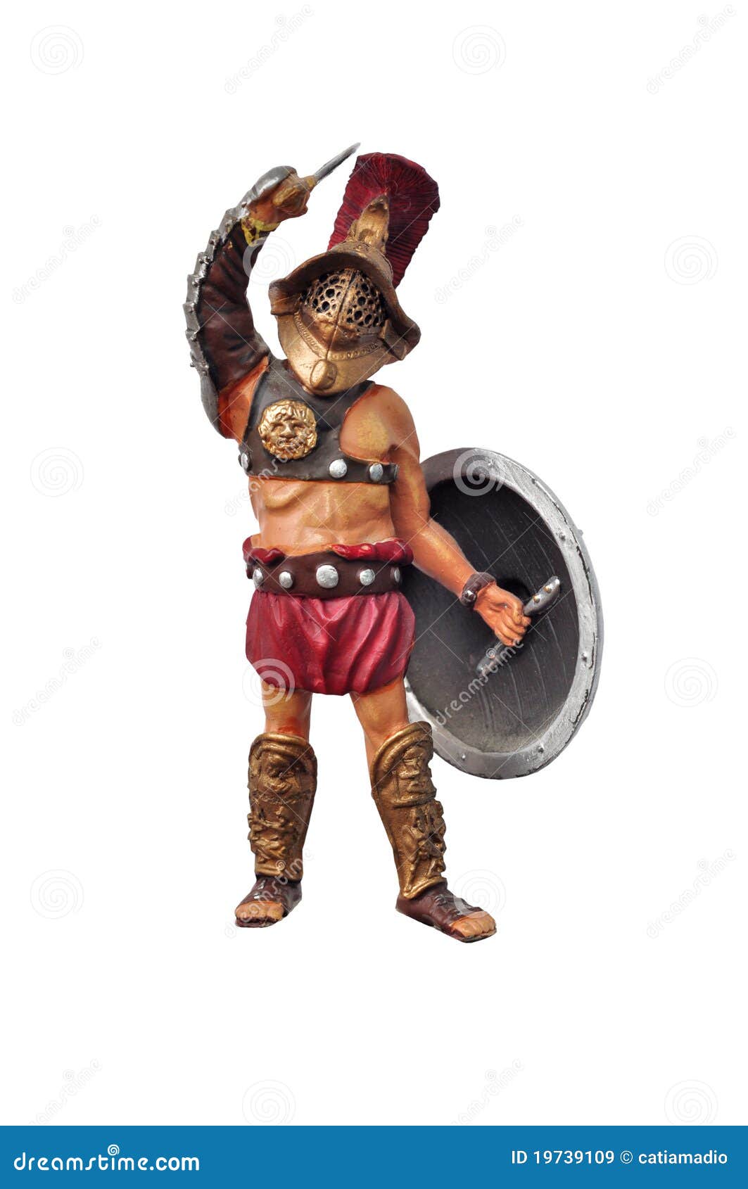 Roman gladiator stock image. Image of weapon, helmet - 19739109