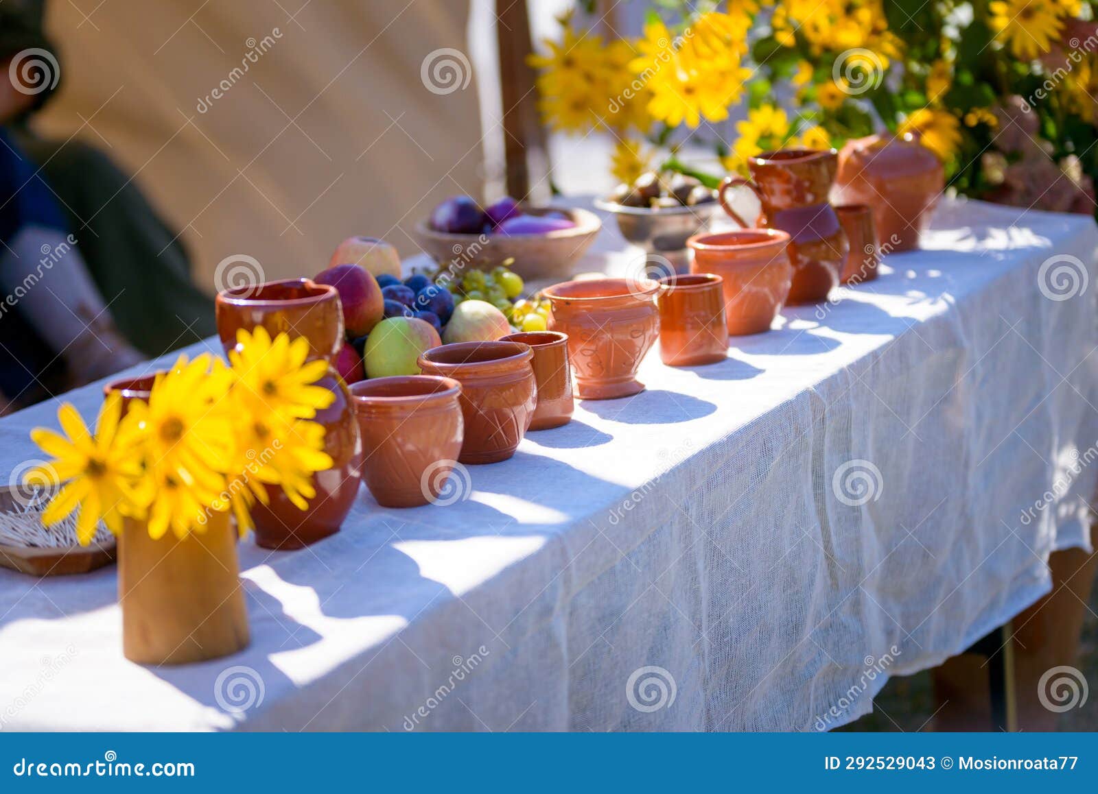 Roman Handmade Clay Objects Stock Image - Image of history, amphora ...