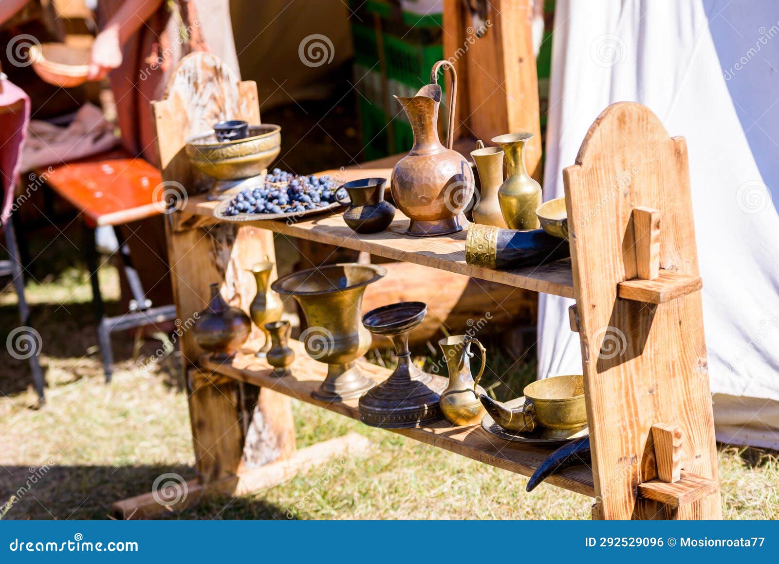 Roman Handmade Clay Objects Stock Photo - Image of pitcher, clay: 292529096