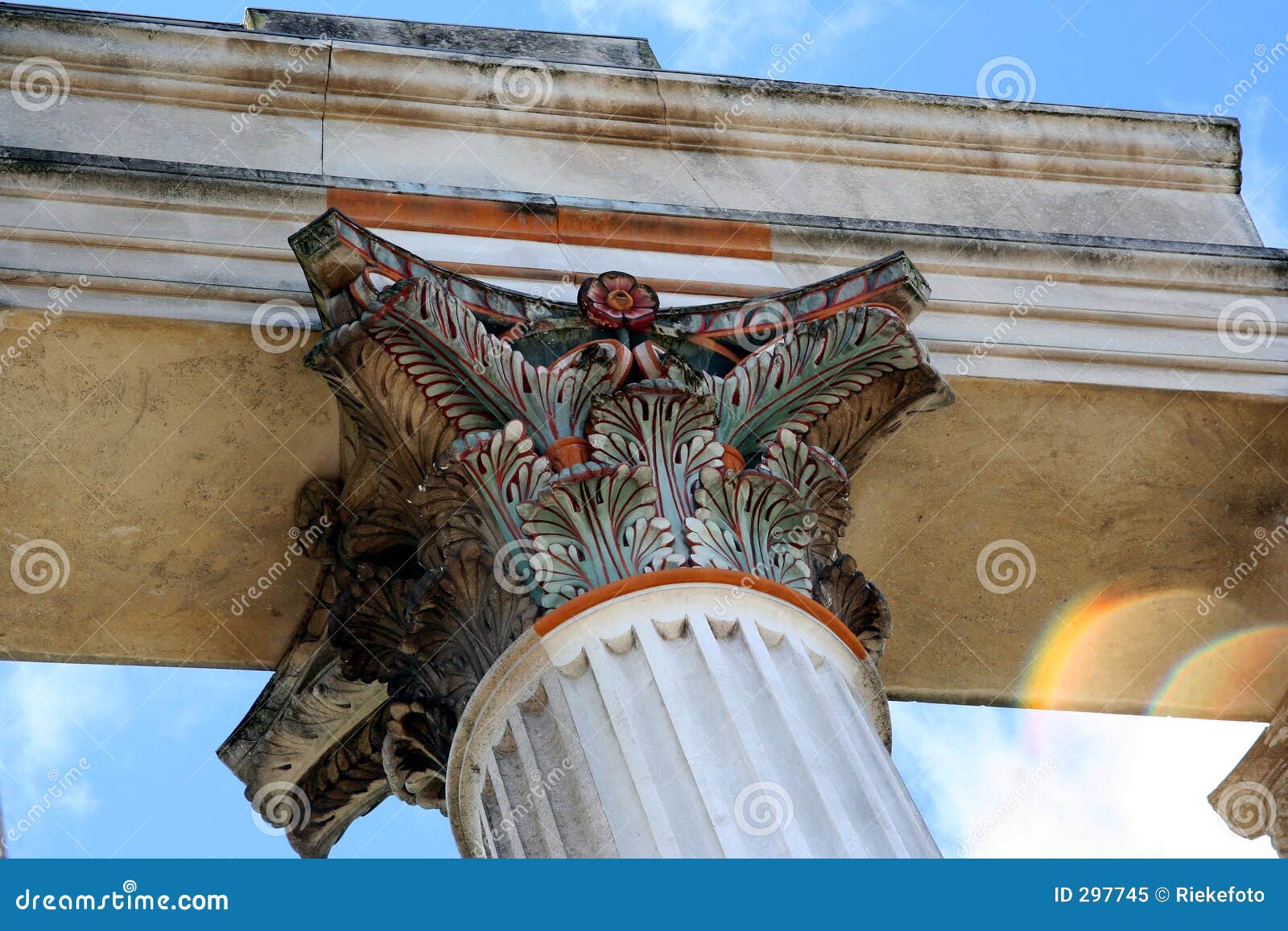 Roman Harbor Temple Closeup Stock Image - Image of archeology, ornament ...