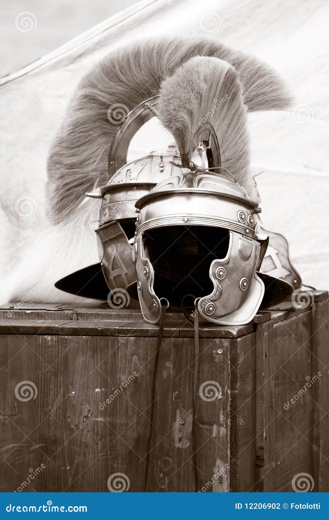 Roman helmet stock photo. Image of plume, fight, fear - 12206902