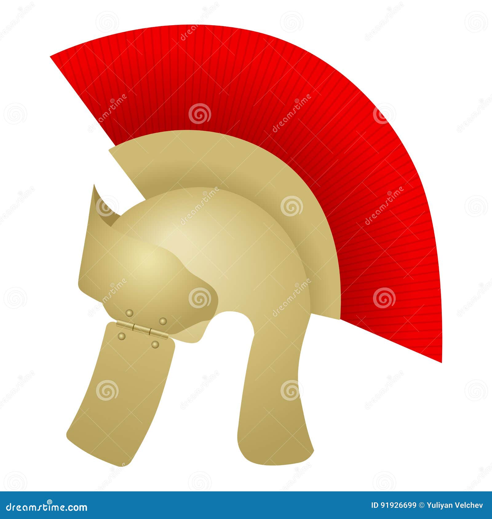 Roman helmet stock vector. Illustration of ancient, helmet - 91926699