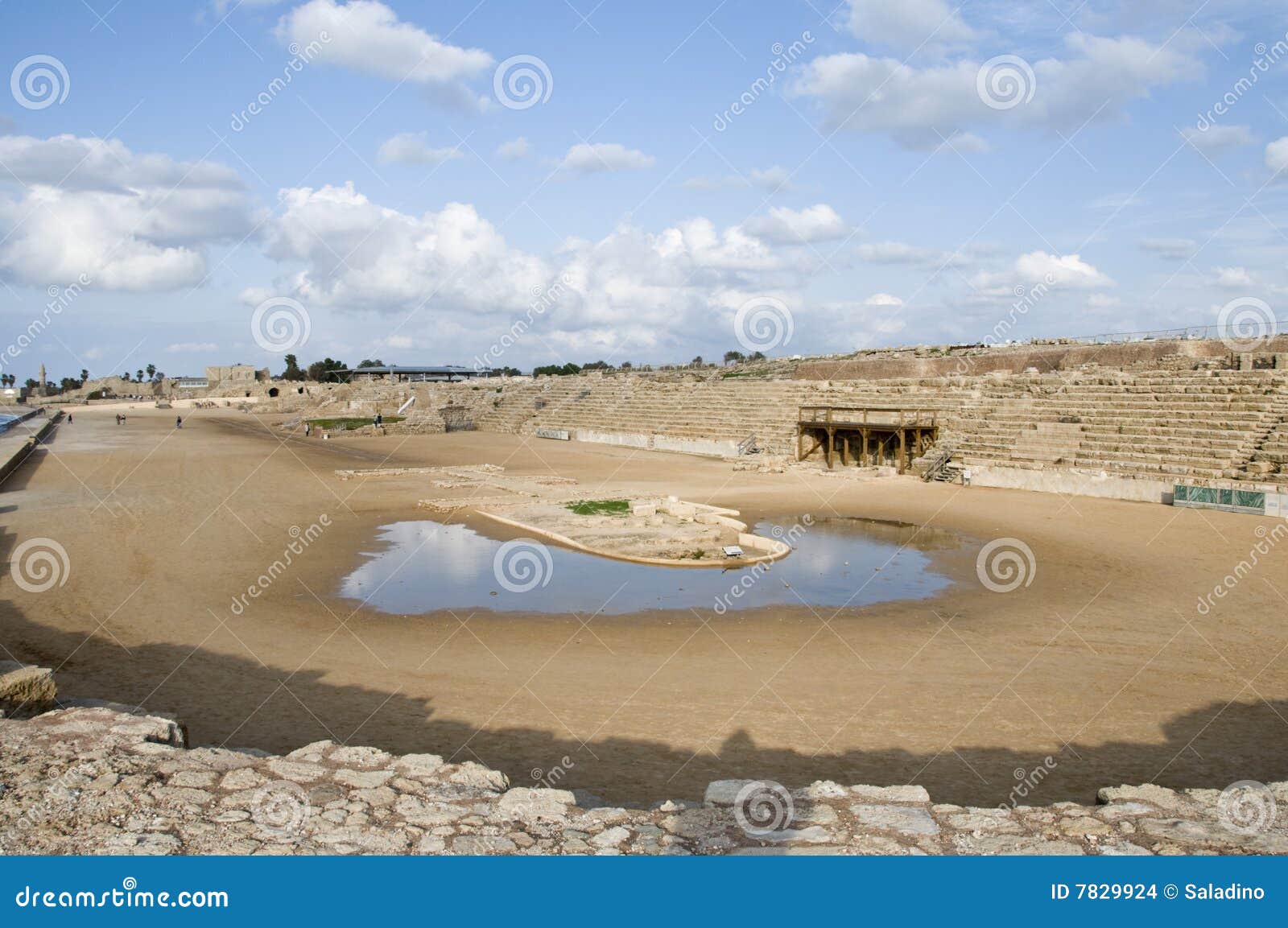 Roman Hippodrome in Caesarea Maritima Stock Photo - Image of israel ...