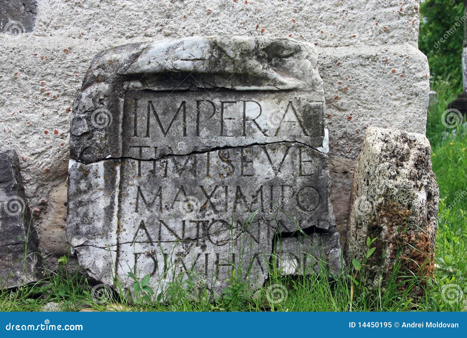 Roman Inscription on a Rock Stock Image - Image of nature, aged: 14450195