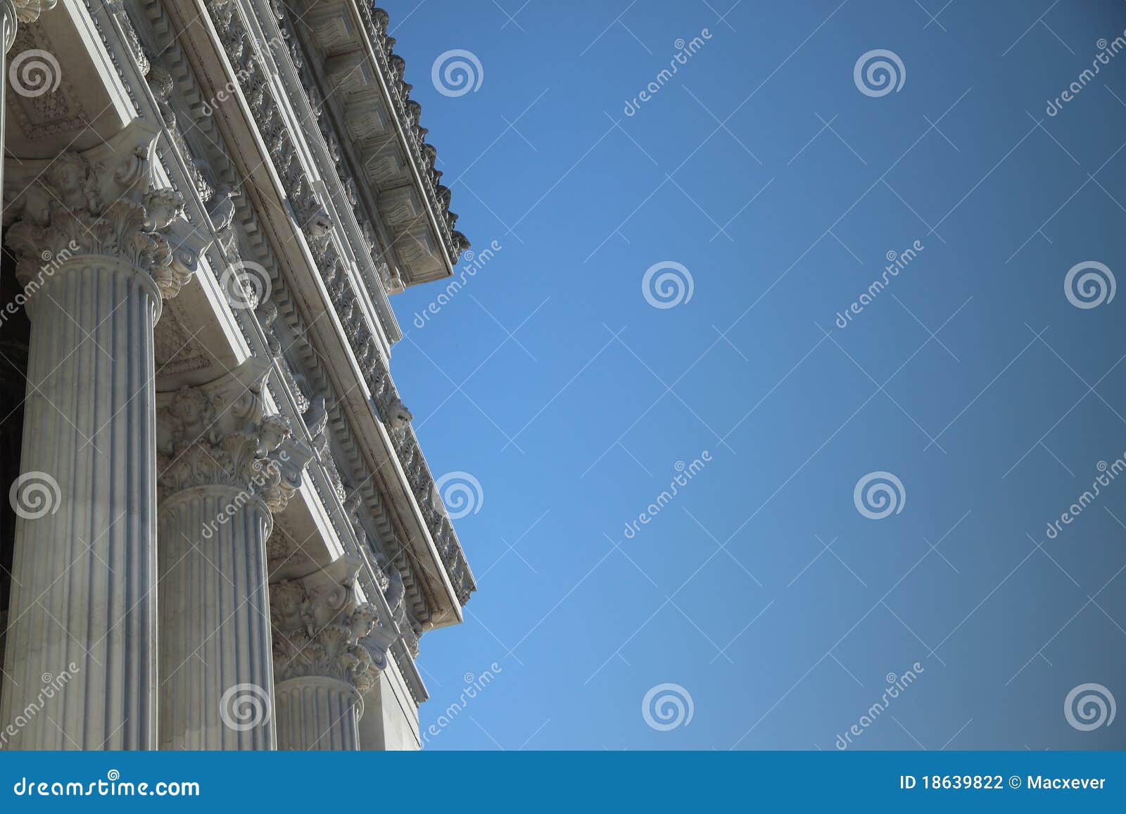 Roman Ionic Columns - Copyspace Stock Photo - Image of ionic, stability ...