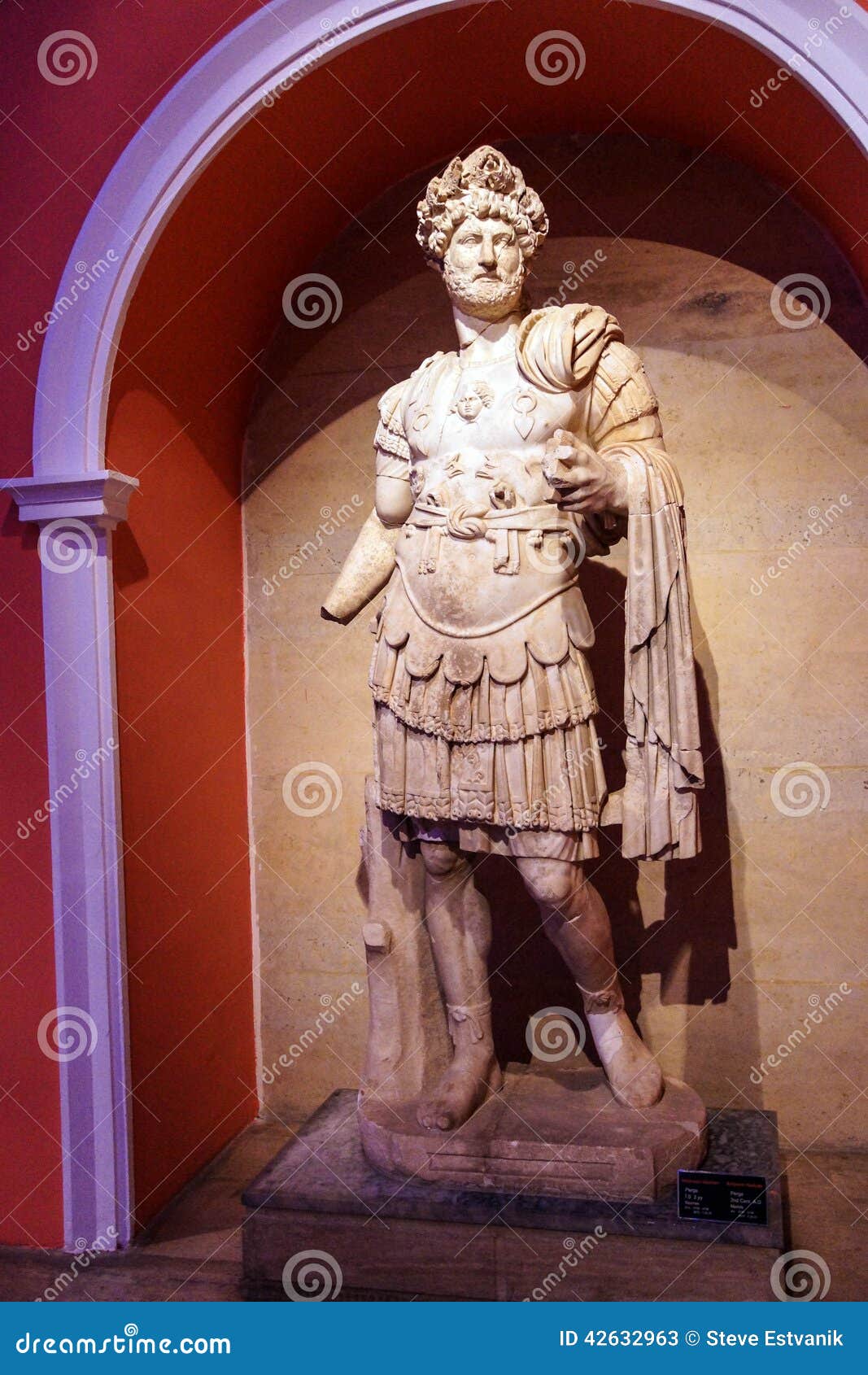 Roman keizer Hadrian stock afbeelding. Image of schelvis - 42632963