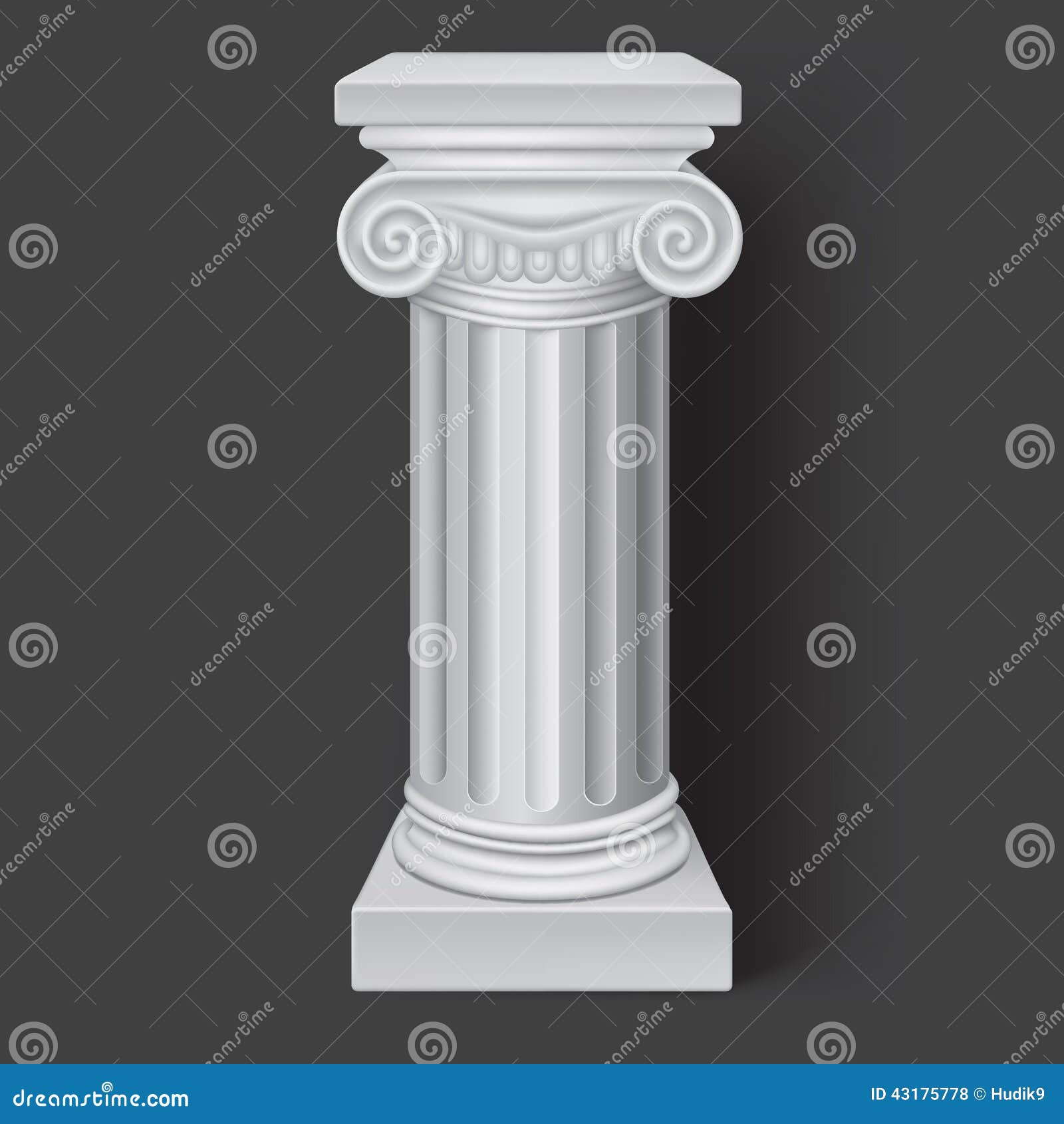 Roman kolonn stock illustrationer. Illustration av antikviteter - 43175778