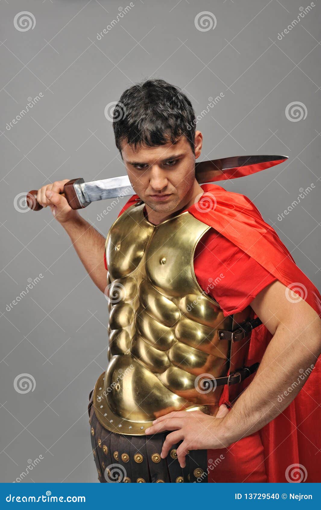 Roman legionary soldier stock photo. Image of armor, historical - 13729540