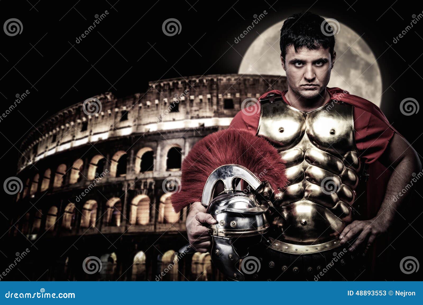 Roman legionary soldier stock image. Image of helmet - 48893553