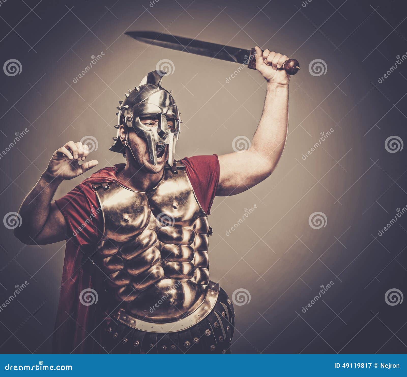 Roman legionary soldier stock image. Image of armour - 49119817