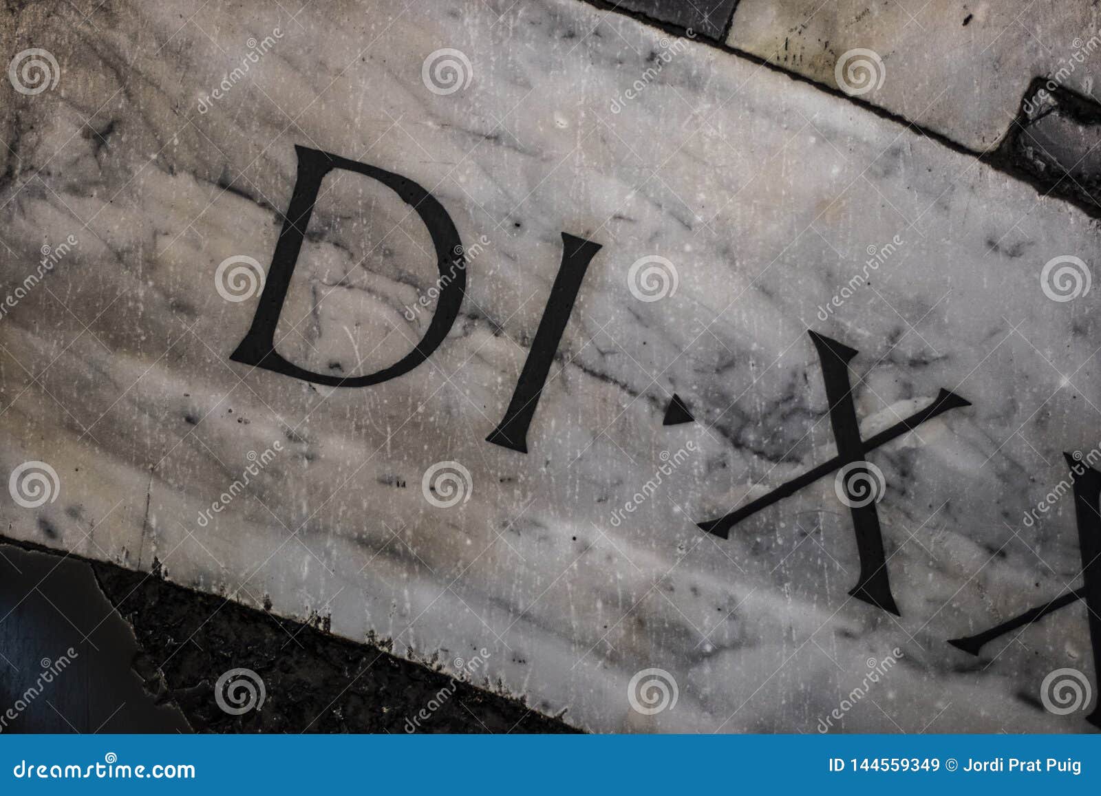 Roman Letters Close Up Still on a Marble Surface Stock Image - Image of ...