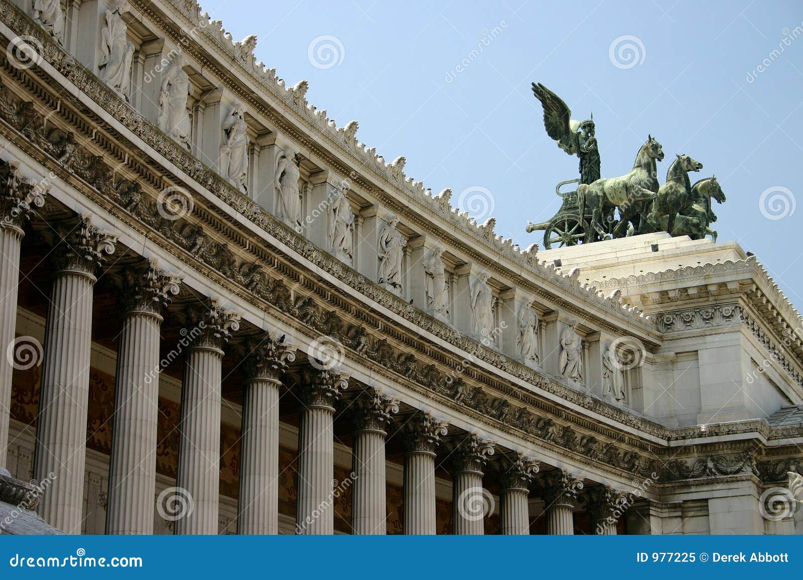 Roman monument stock image. Image of postcard, horse, famous - 977225