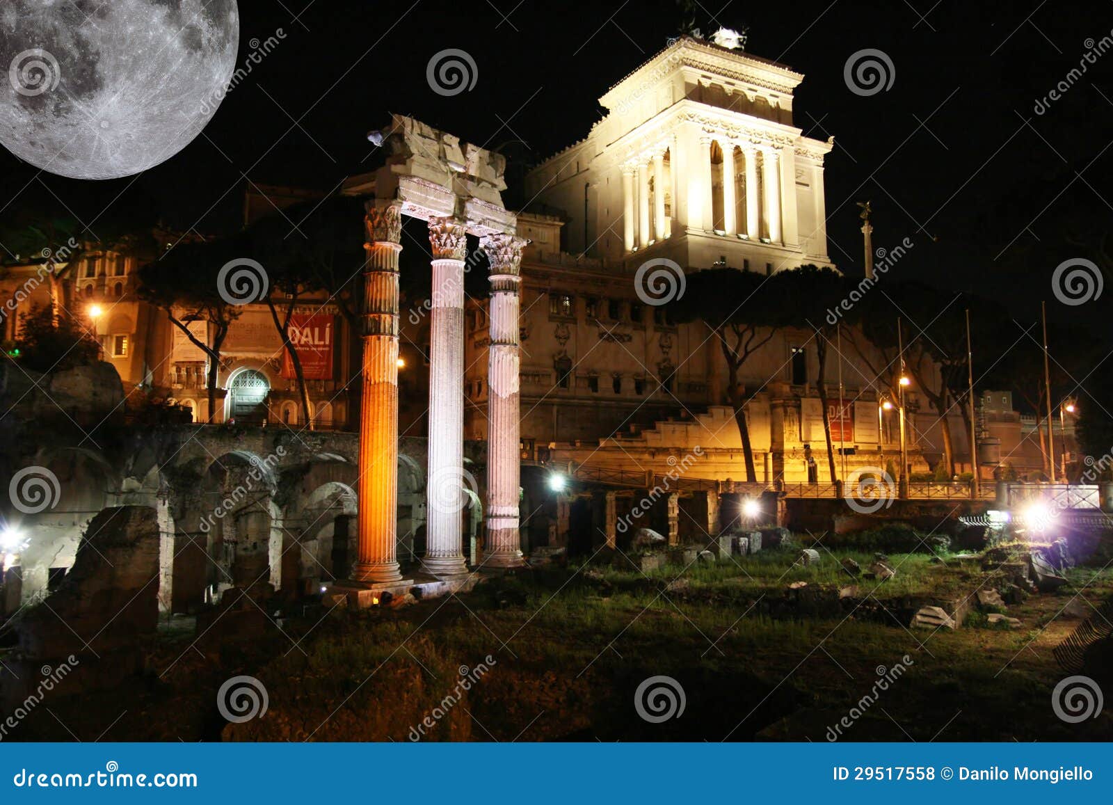 Roman moon editorial stock photo. Image of ruins, tourism - 29517558