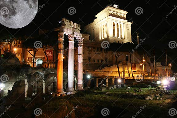 Roman moon editorial stock photo. Image of ruins, tourism - 29517558