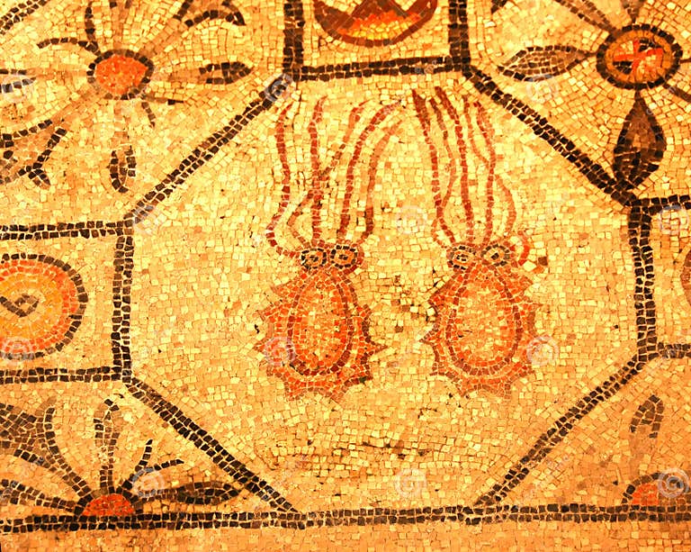 Roman Mosaic of Two Octopus Stock Photo - Image of rome, temple: 9218176