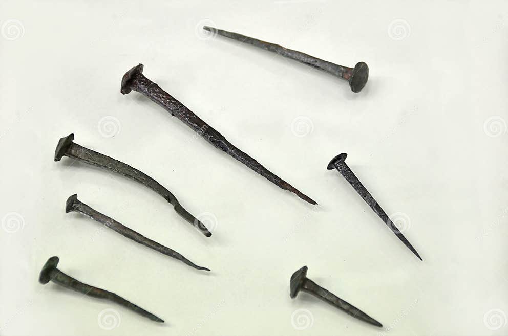 Roman Nails stock photo. Image of tools, antiquity, construction - 57433050