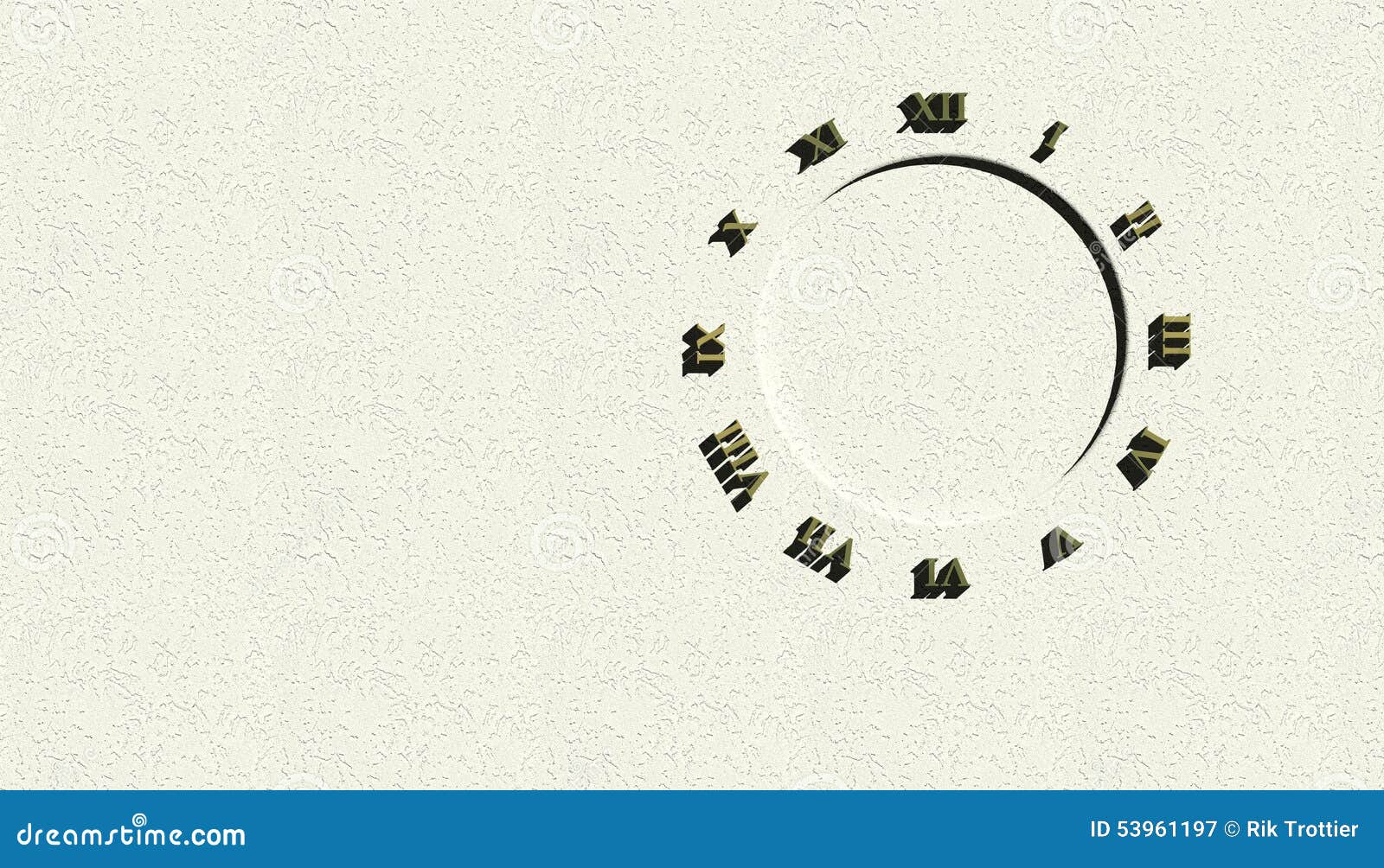 Roman Numbers Blank Clock Royalty-Free Stock Photography ...