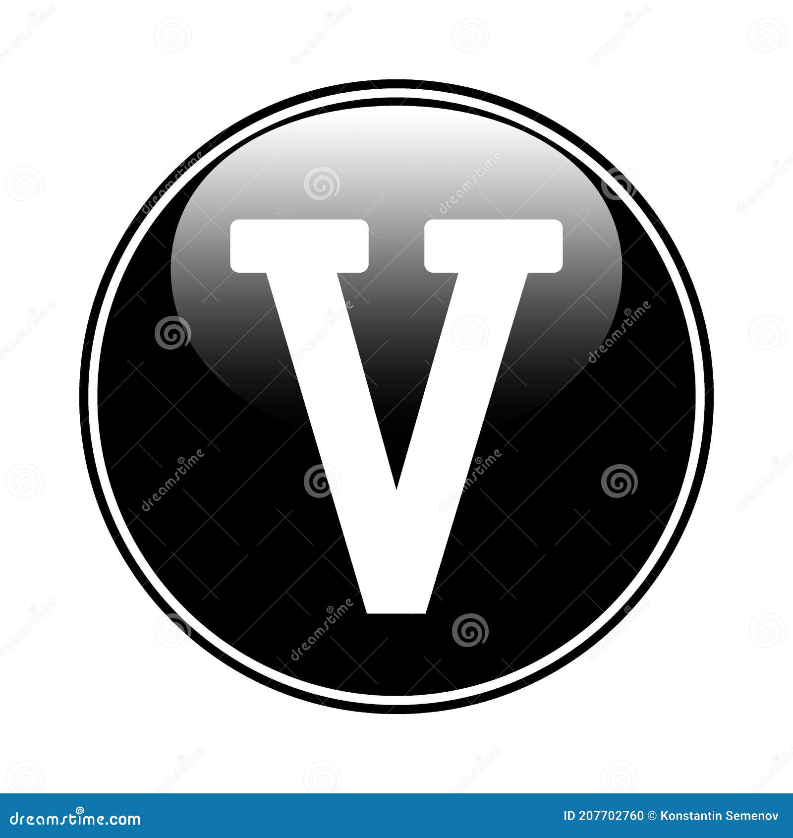 Roman numeral five stock illustration. Illustration of round - 207702760