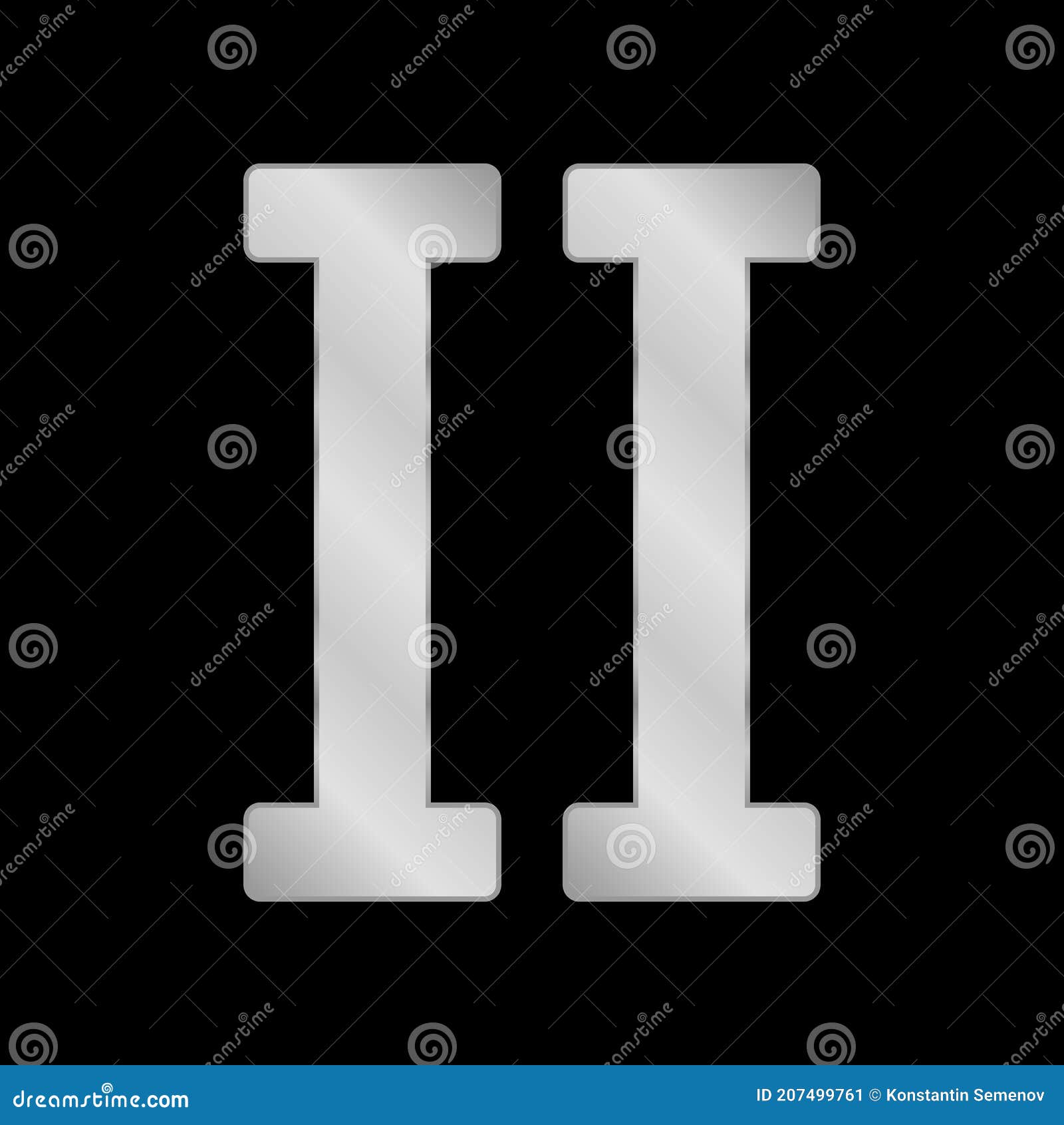 Roman numeral two stock illustration. Illustration of ancient - 207499761