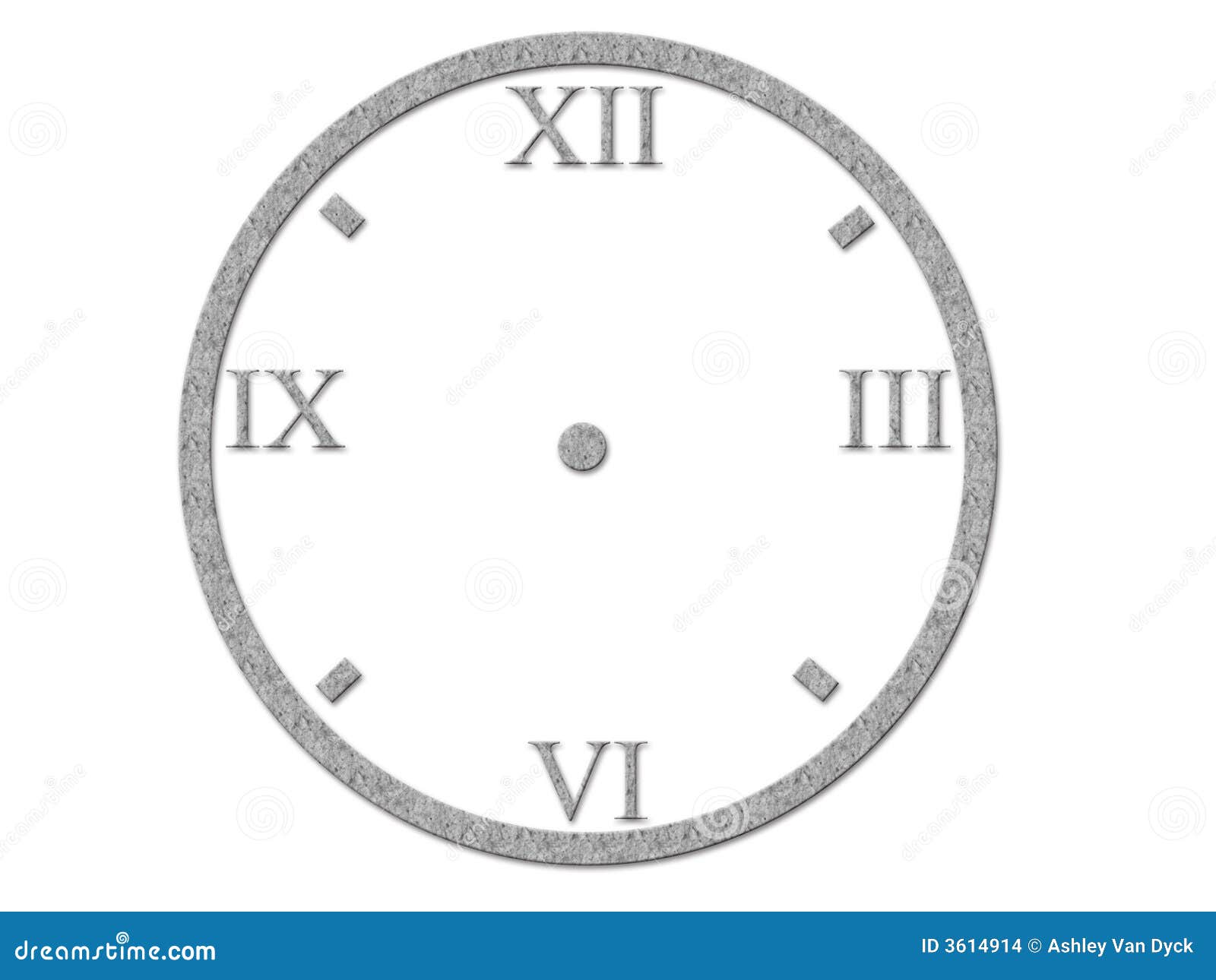 Roman Numerals on Clock Face Stock Illustration - Illustration of copy ...