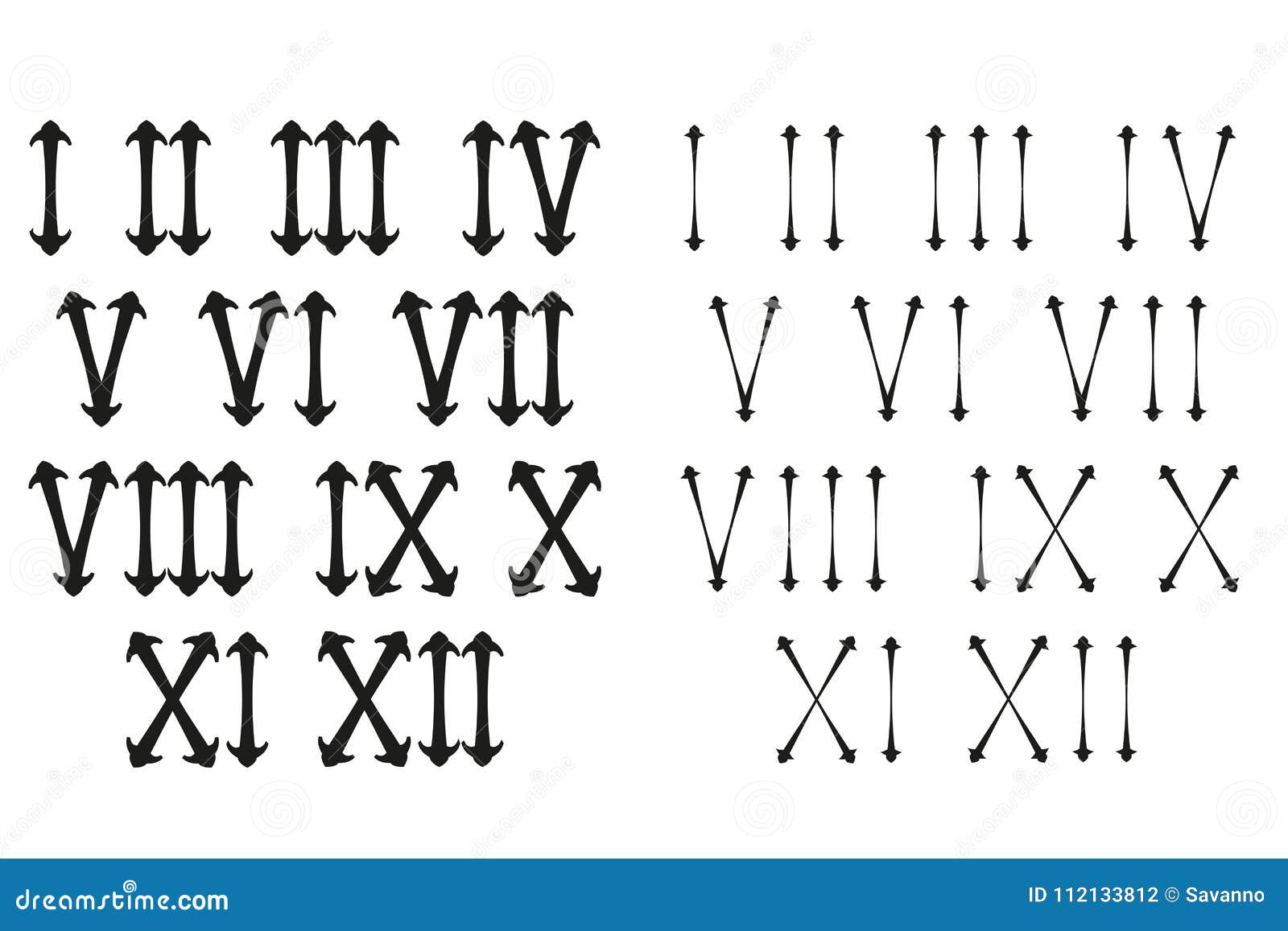 Set Of Gothic Numbers. Vector. Handwritten Latin Font. Arabic Numerals ... Set Of Gothic Numbers. Vector. Handwritten Latin Font. Arabic Numerals ...