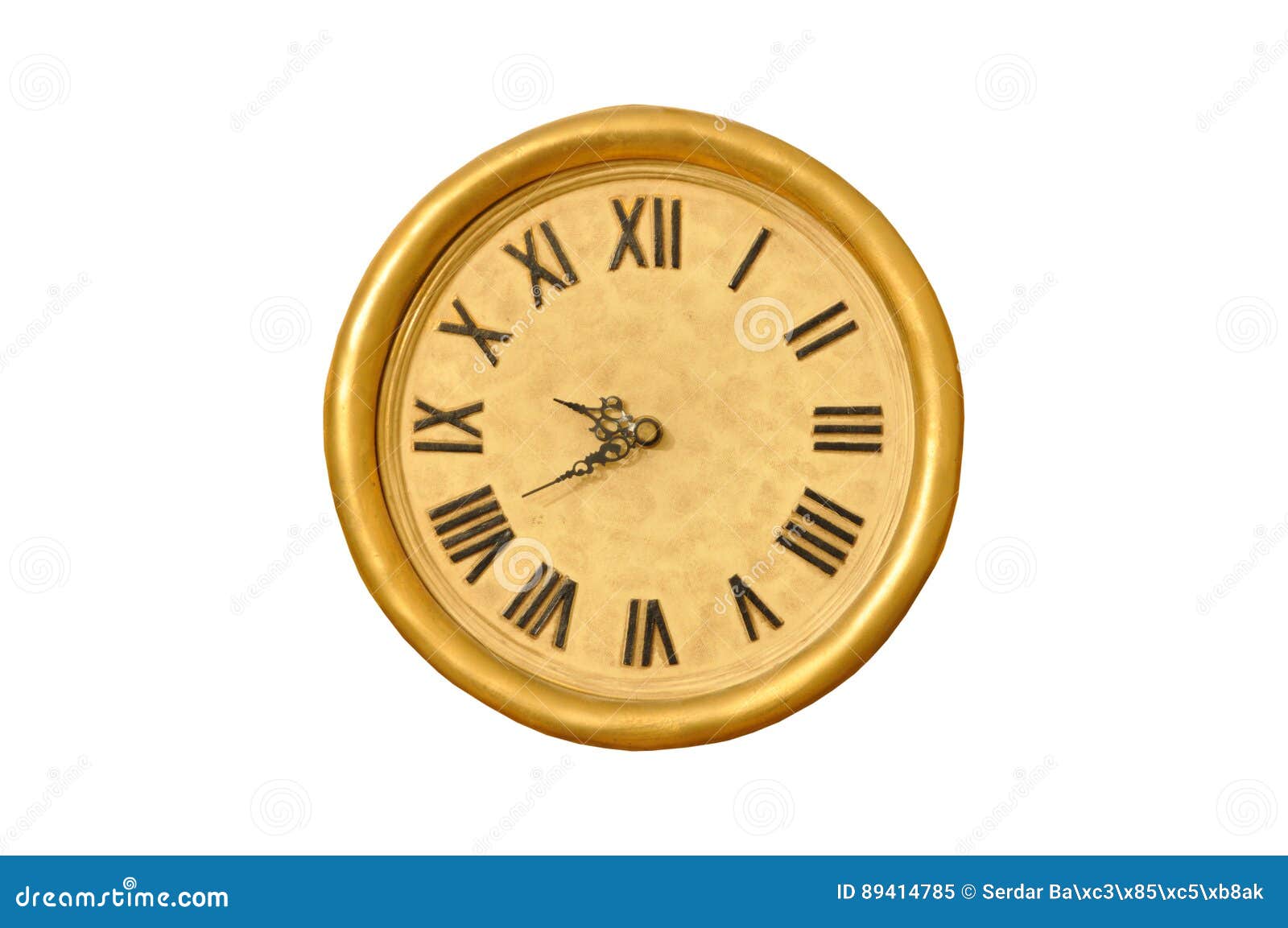 Roman numeric clock stock image. Image of isolated, circle - 89414785