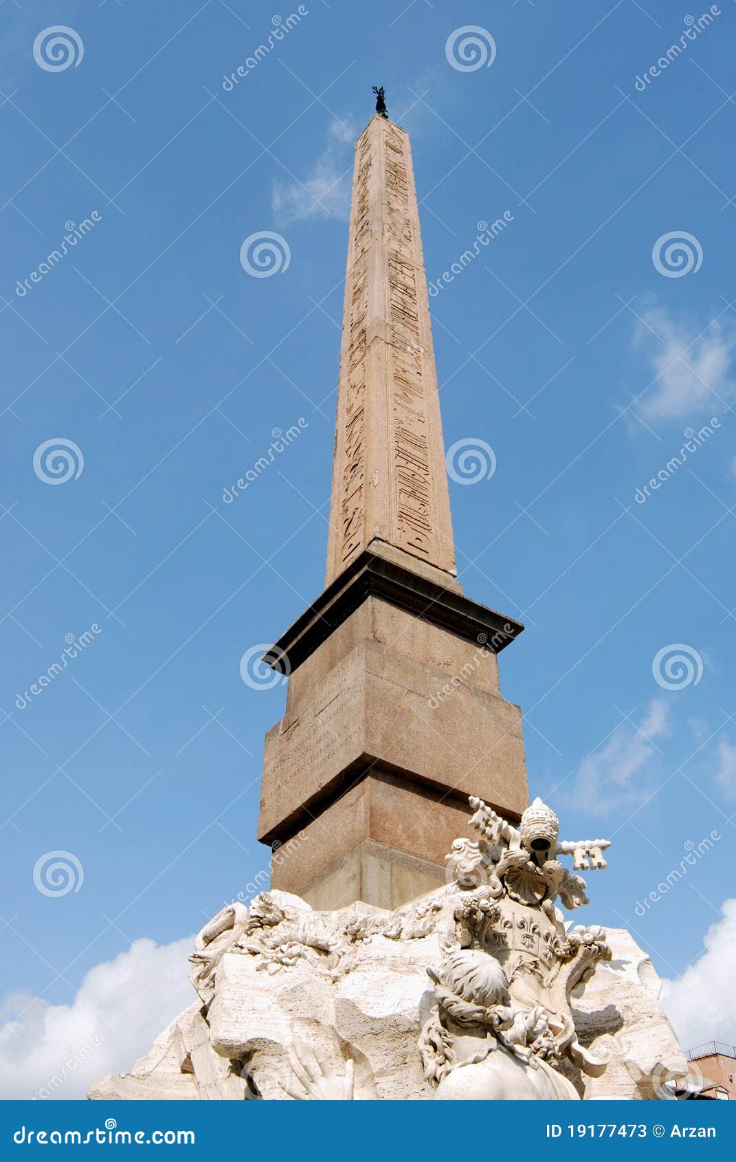 Roman obelisk stock image. Image of remains, latin, italian - 19177473