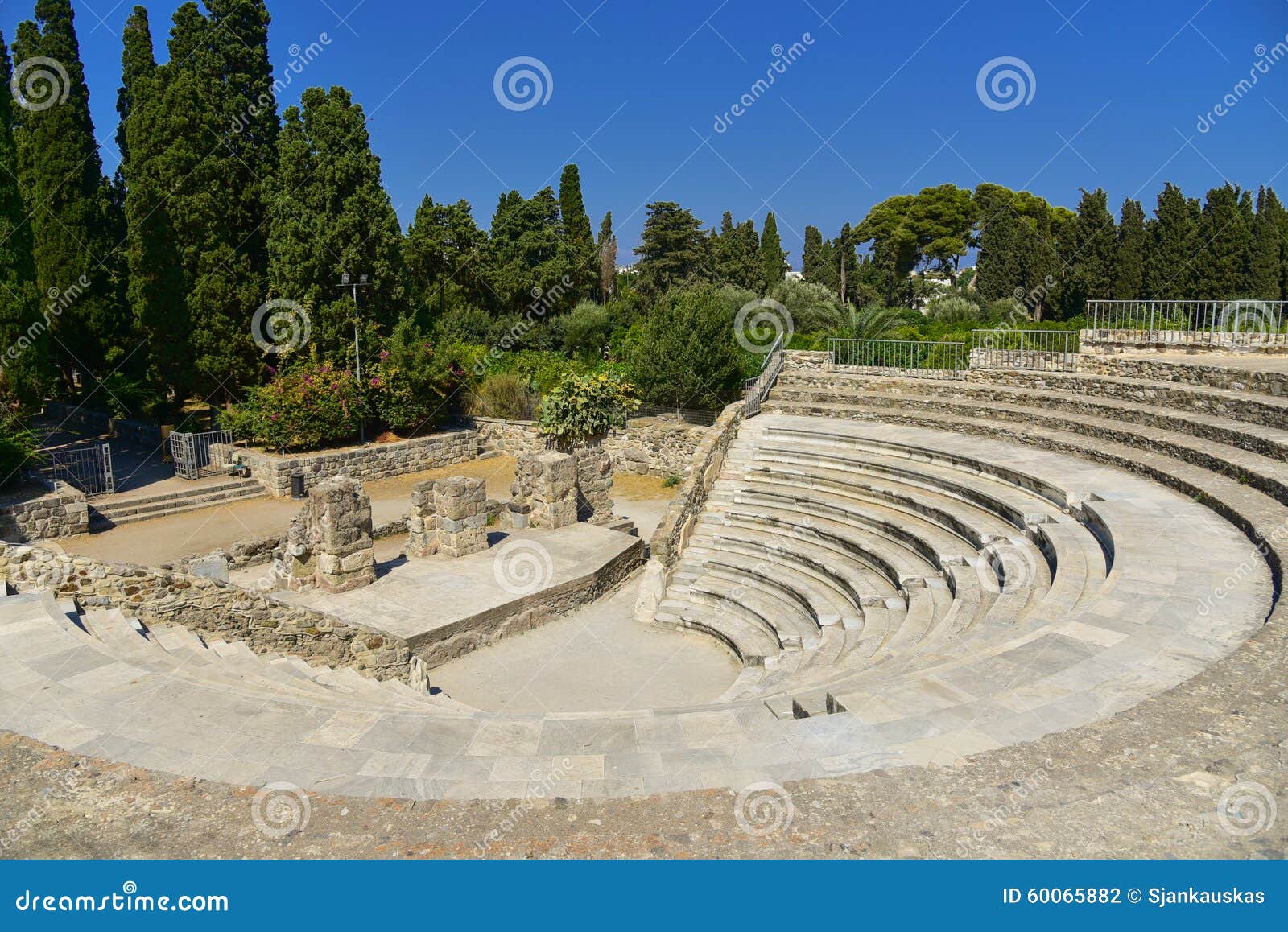 Roman Odeon of Kos, Dodecanese, Greece Theatre Stock Photo - Image of ...