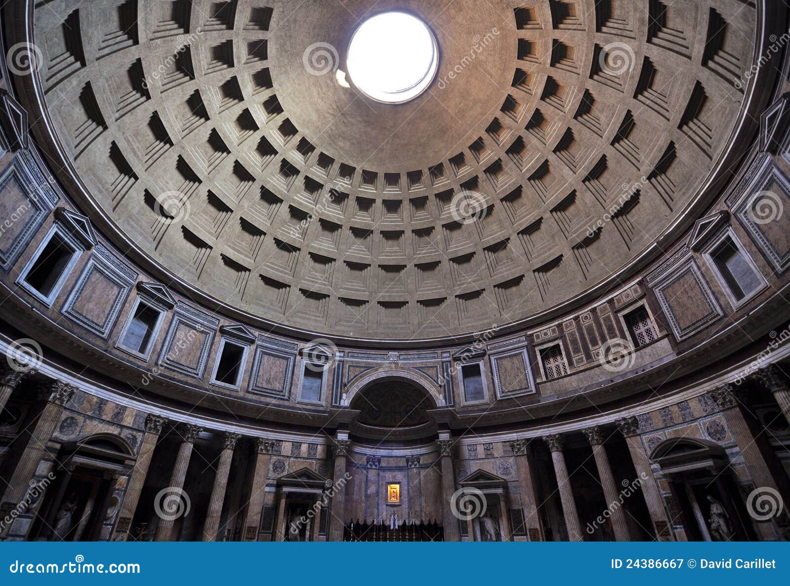 Roman Pantheon Architectural Interior Detail Editorial Photography ...