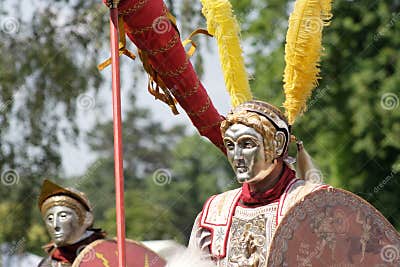 Roman parade riders stock image. Image of historic, rider - 870641